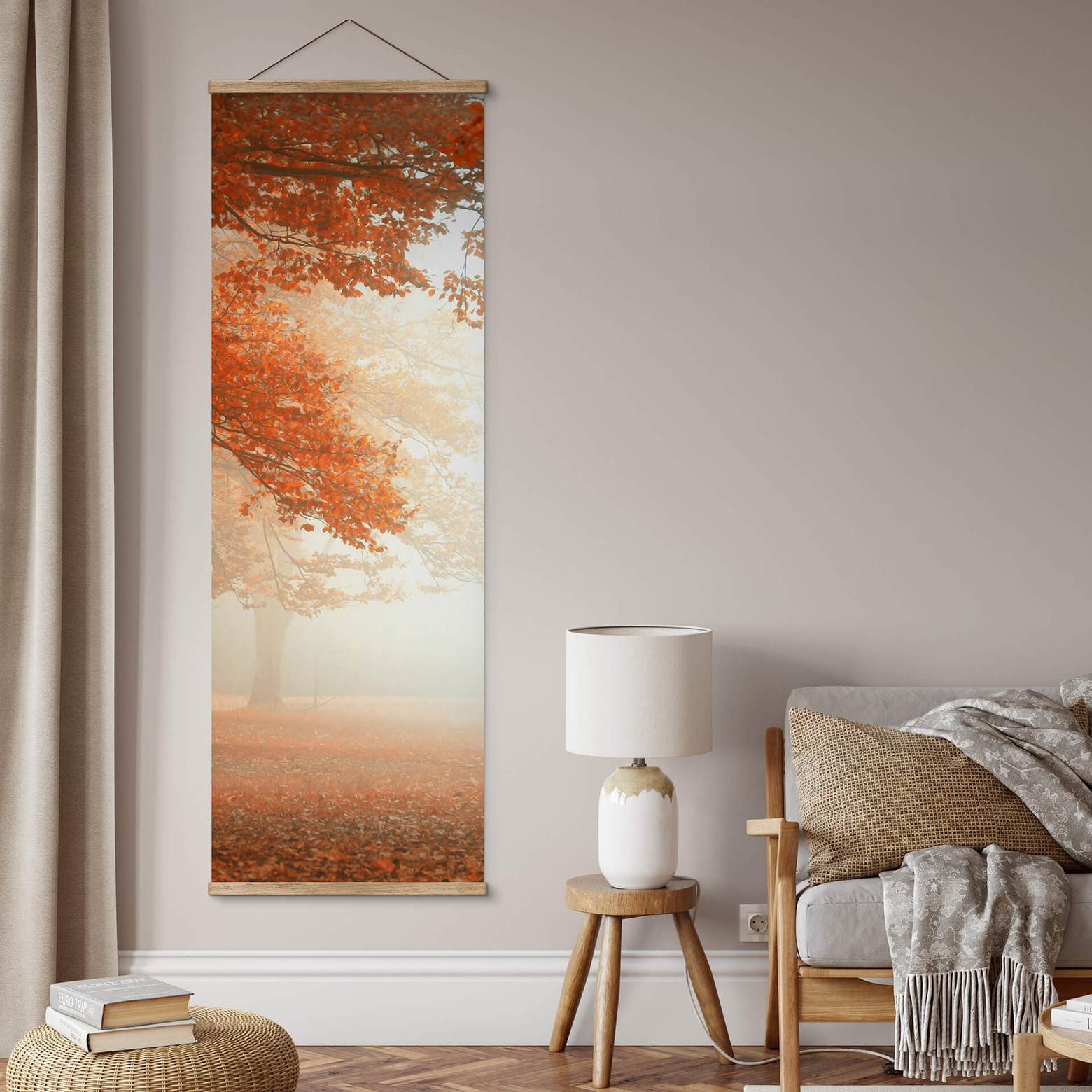 Textile poster Dingemans - Quiet Forest | wall-art.com