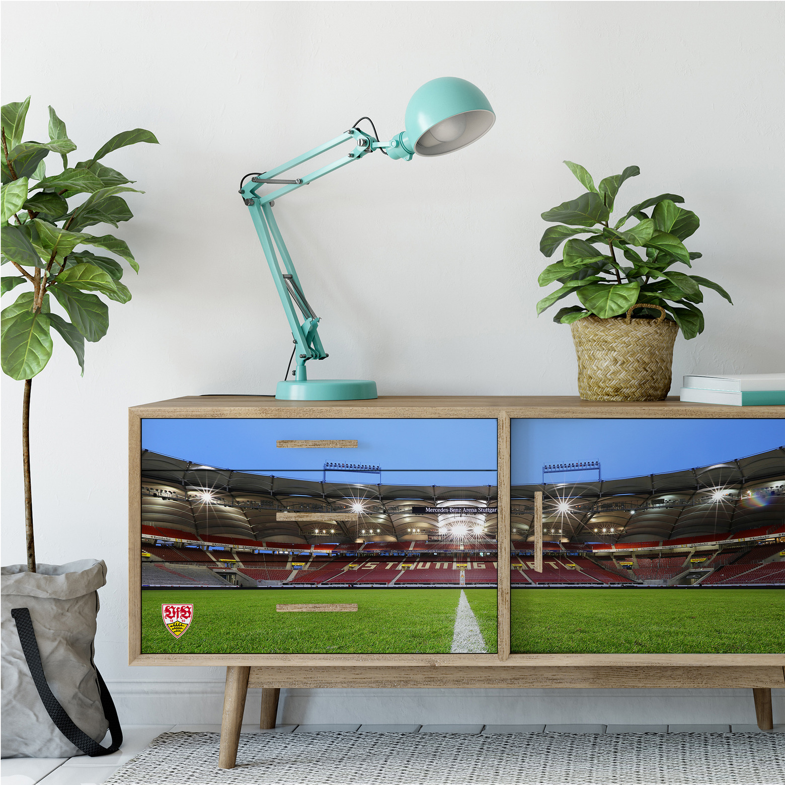 Wallprint VfB Stuttgart Arena Tribüne - Panorama | wall-art.de