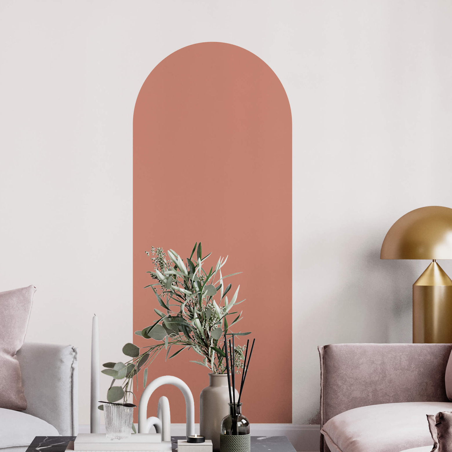 Wall Sticker Arch - coral | wall-art.dk