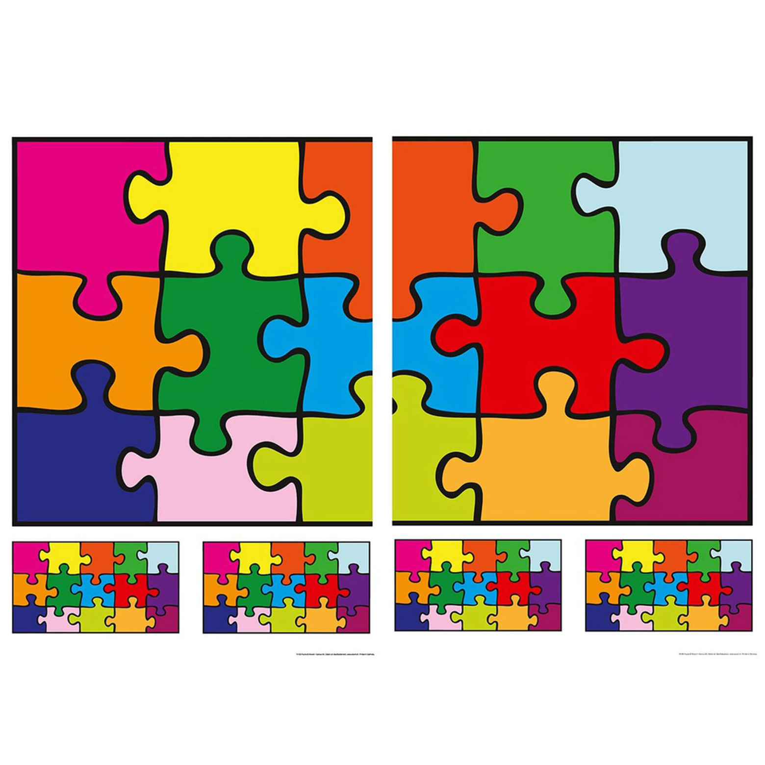 Wall Stickers Vinyl Puzzle - 85x45 cm | wall-art.de