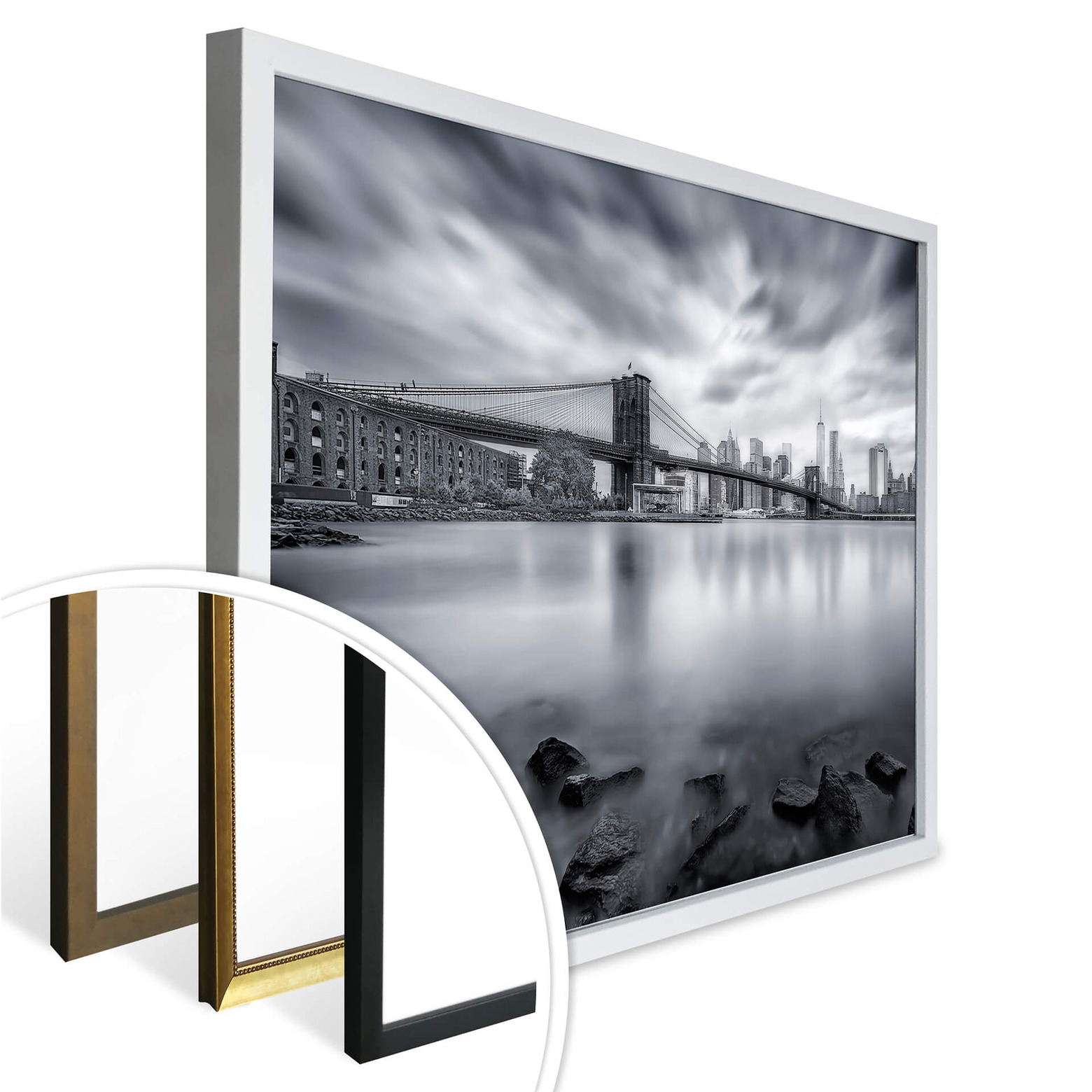 Poster Javier - Brooklyn Bridge | wall-art.de