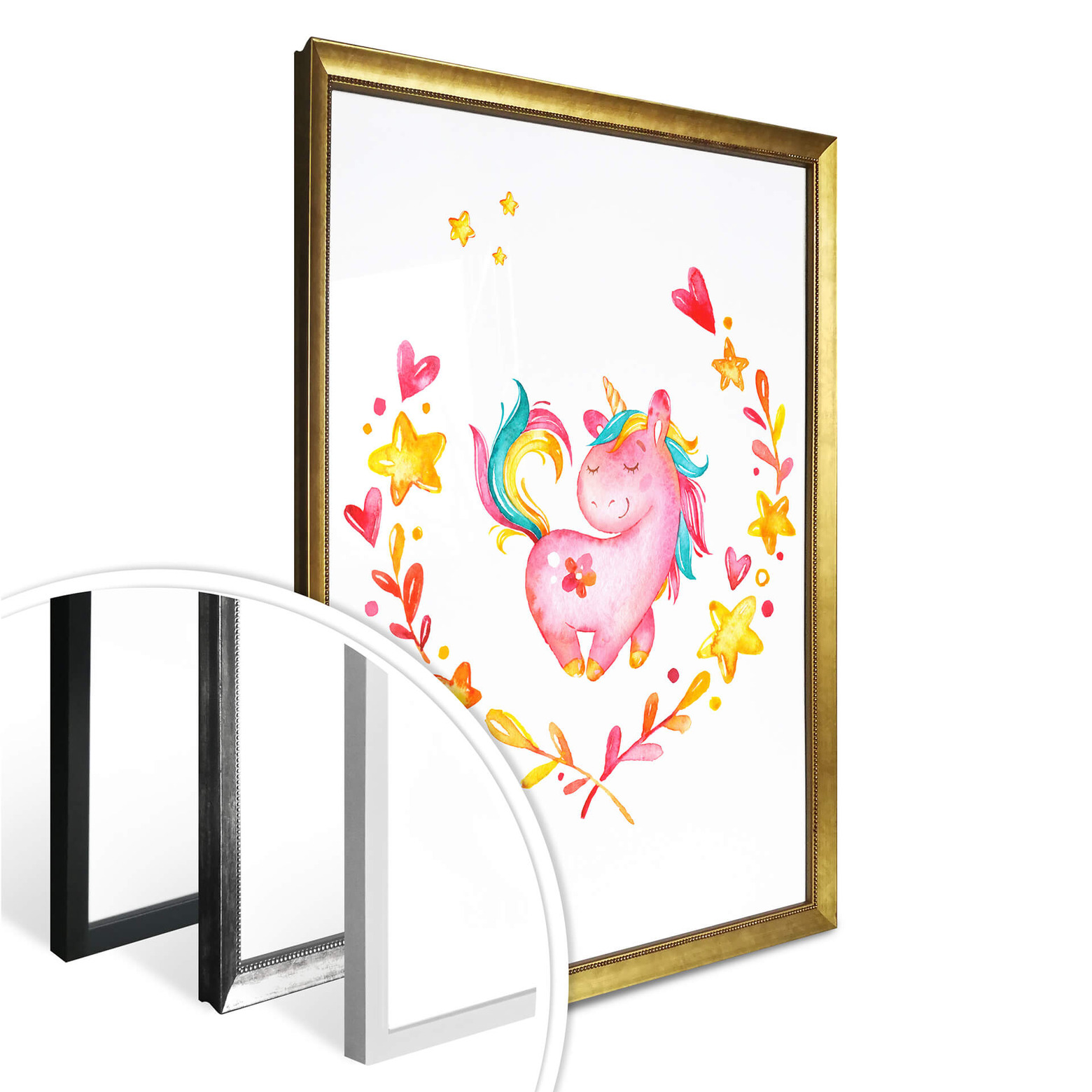 Poster Ruby the Unicorn | wall-art.de