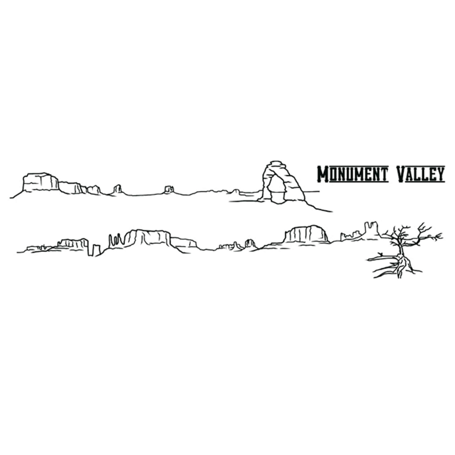 Sticker mural - Monument Valley | wall-art.fr