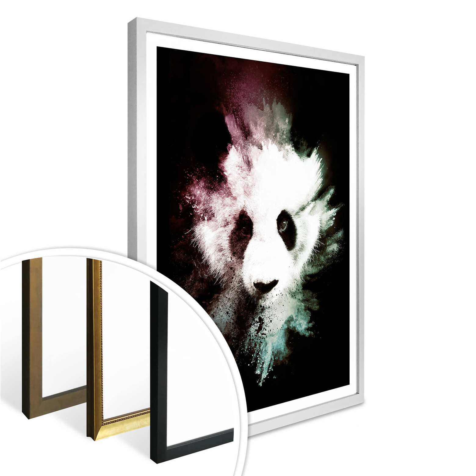 Poster - Wild Explosion: Panda | wall-art.fr