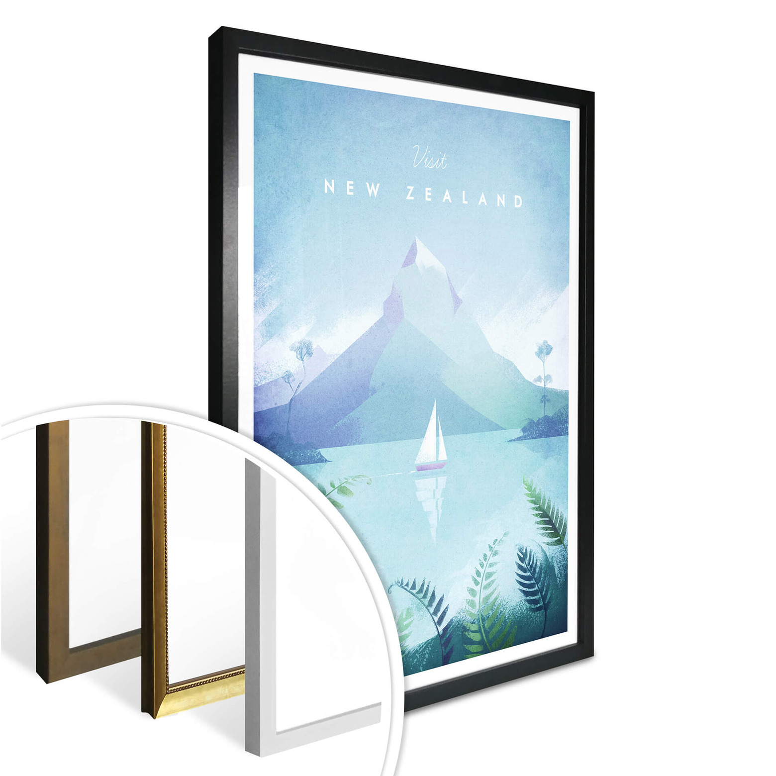Poster Rivers - Nieuw Zeeland | wall-art.nl
