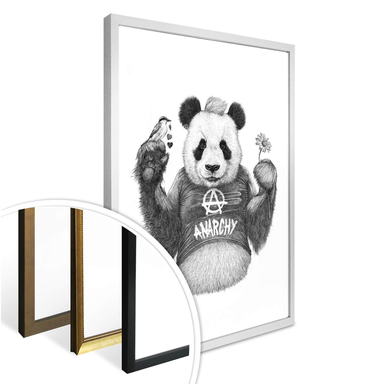 Poster Kools - Punk Panda | wall-art.de