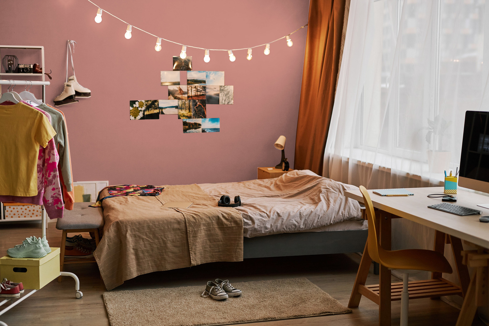 Premium muurverf rood - PURO c2018 gevarieerd rood | wall-art.nl