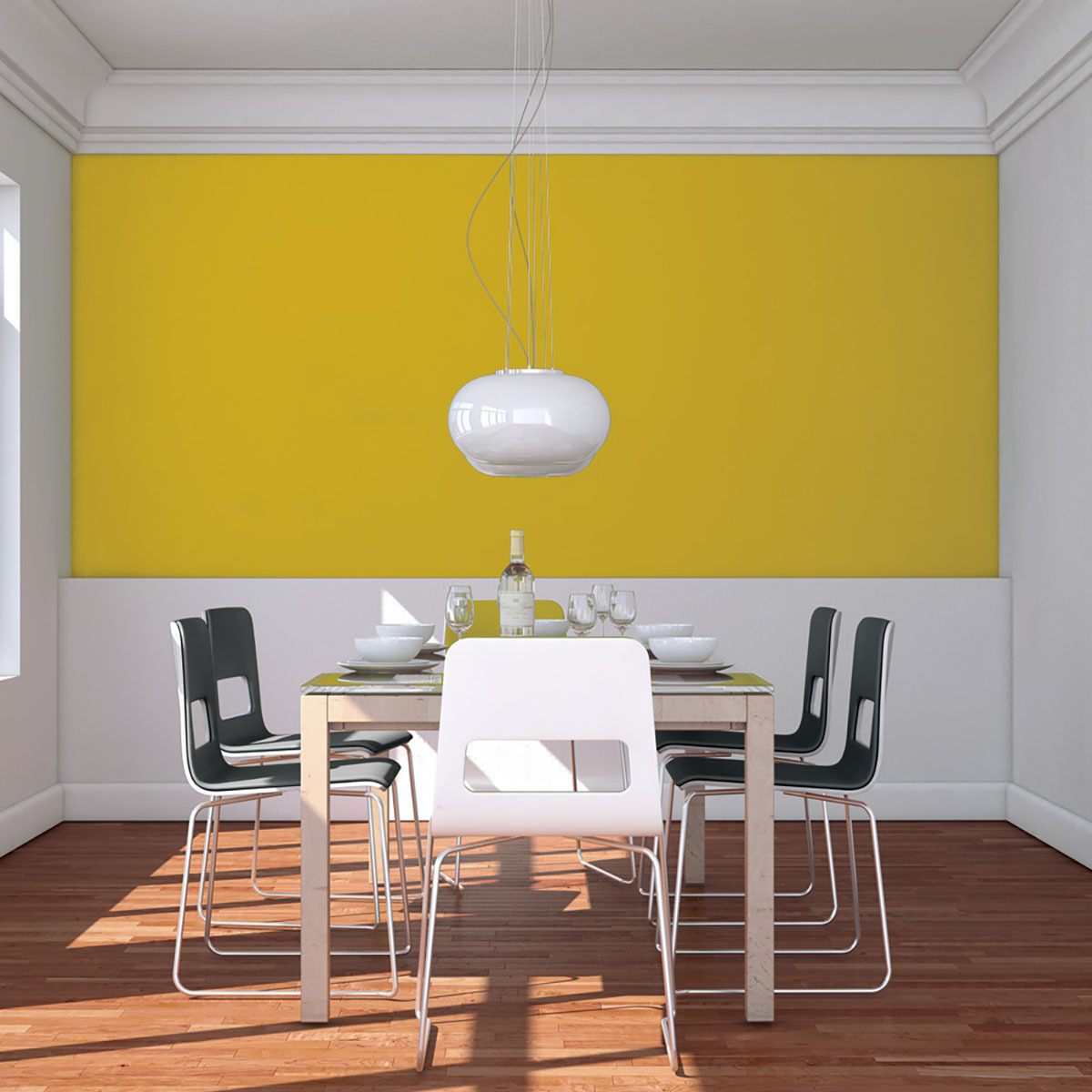 Muurverf voor binnen mat WALLCOVER Colors Geel | wall-art.nl