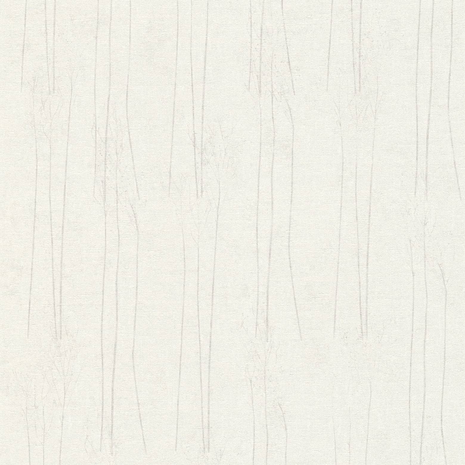 Hygge papier peint blanc et gris avec herbe de la pampa papier peint ...