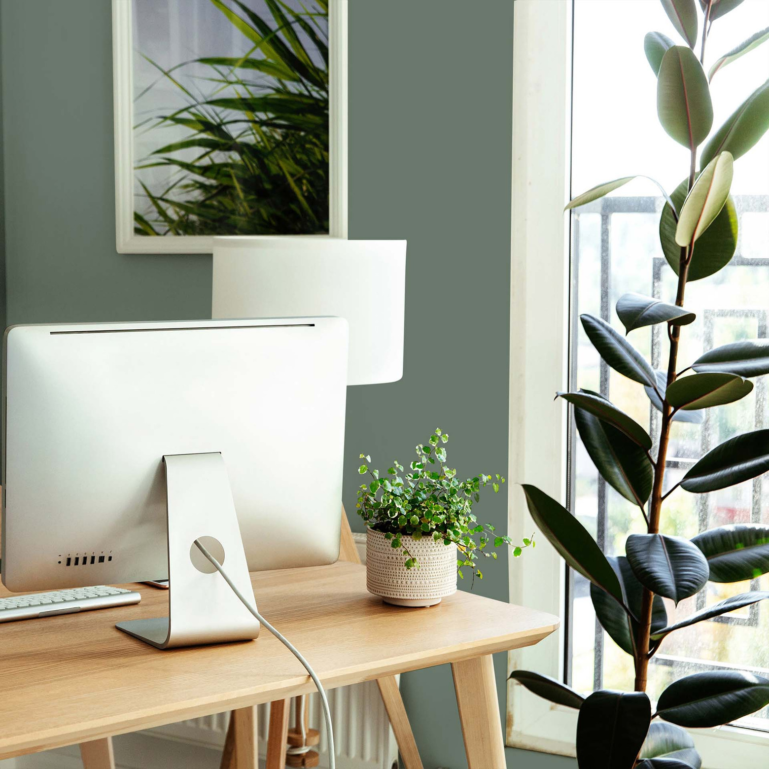 Muurverf groen halfmat - THE COLOR KITCHEN Ritzy Rosemary | wall-art.nl