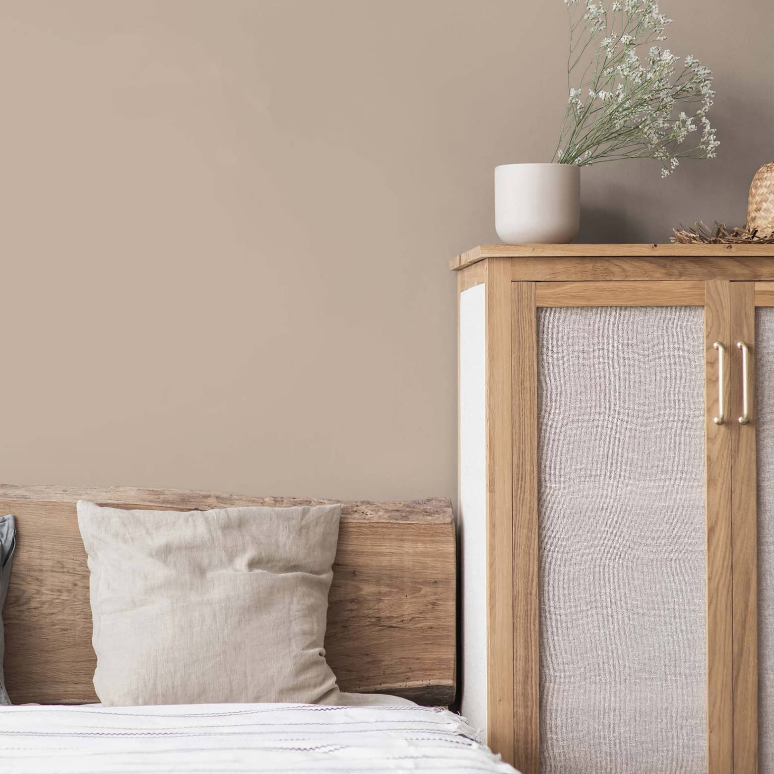 Muurverf beige zijdemat - THE COLOR KITCHEN Matte Mushroom | wall-art.nl