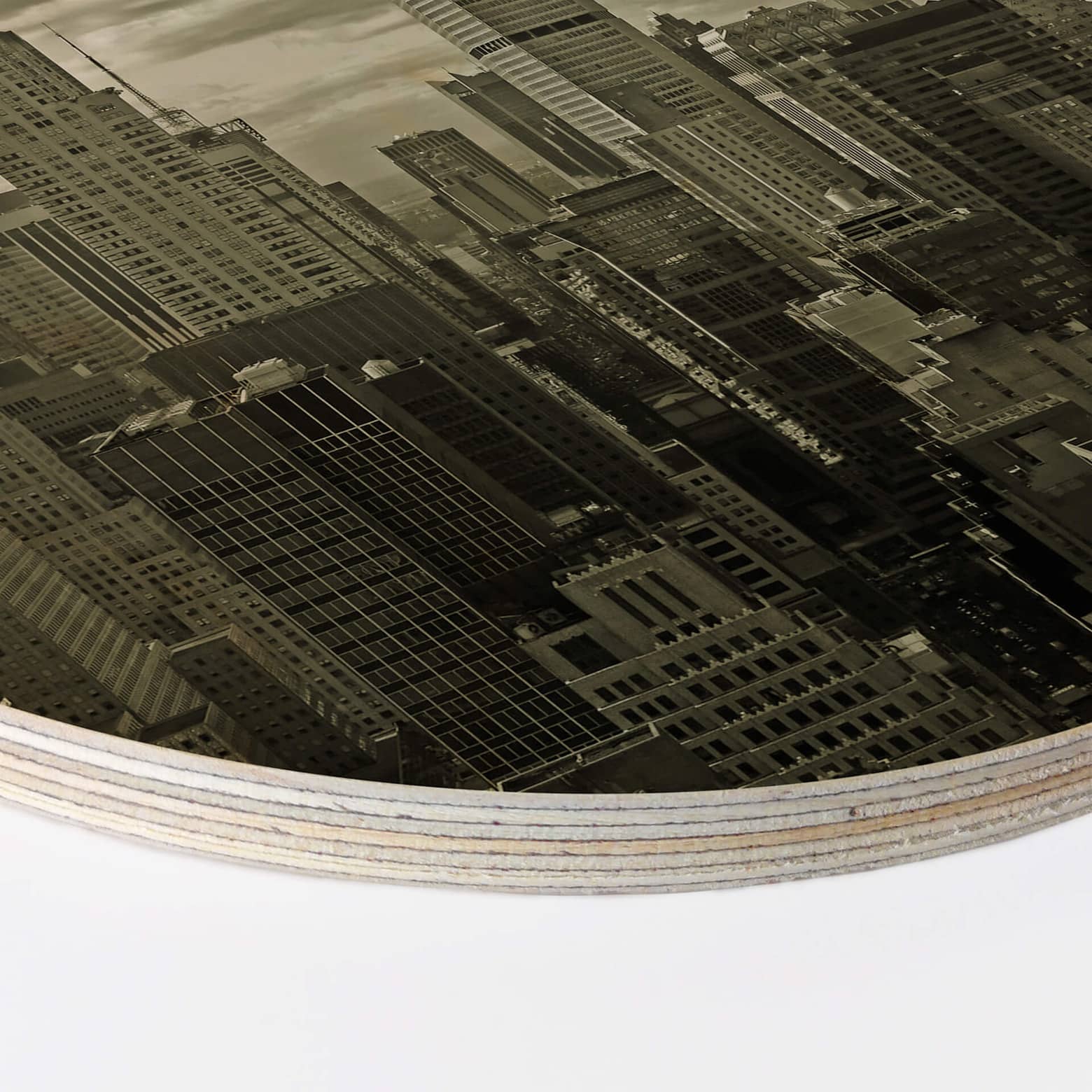 Hout rond - Manhattan | wall-art.nl