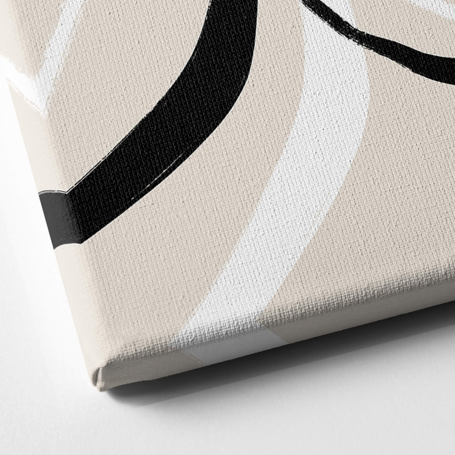 Leinwandbild uplusmestudio - Line Art - Die doppelte Blüte | wall-art.de