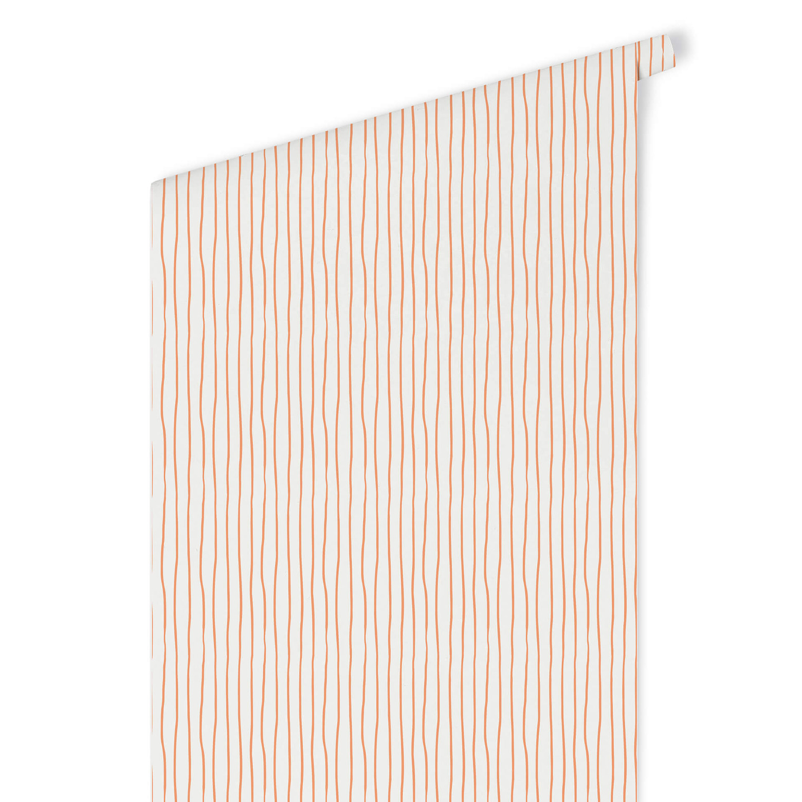 Papier peint à motifs Rayures - Orange | wall-art.fr