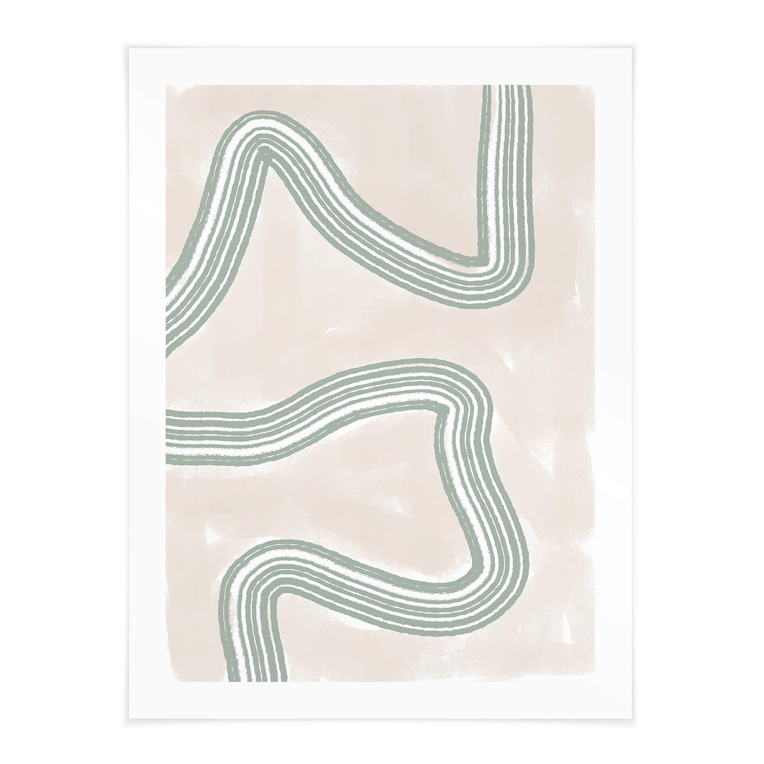 Poster Kunstdruck - Abstracto Twist - uplusmestudio | wall-art.de