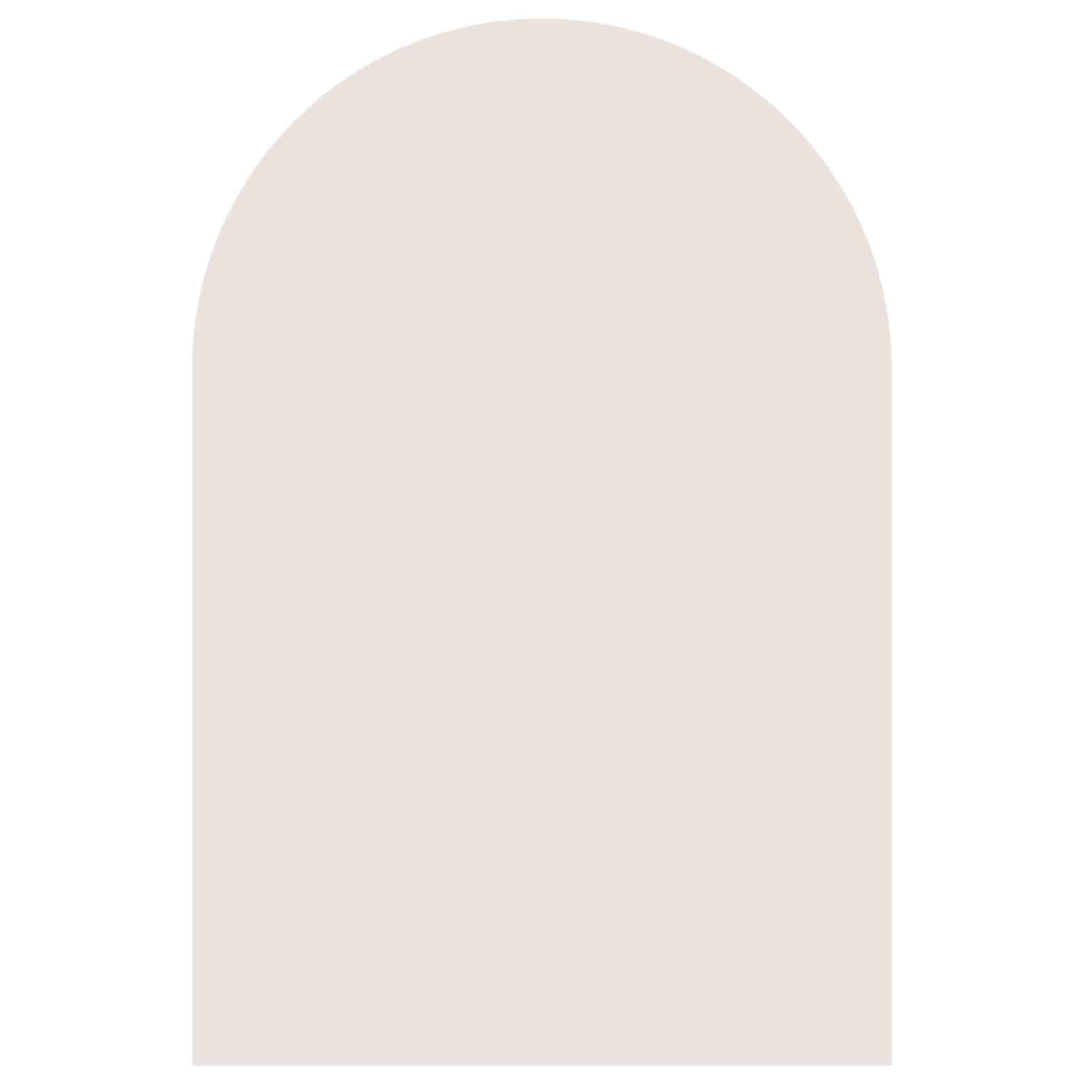 Wall Sticker Rund bue bred - Beige | wall-art.dk