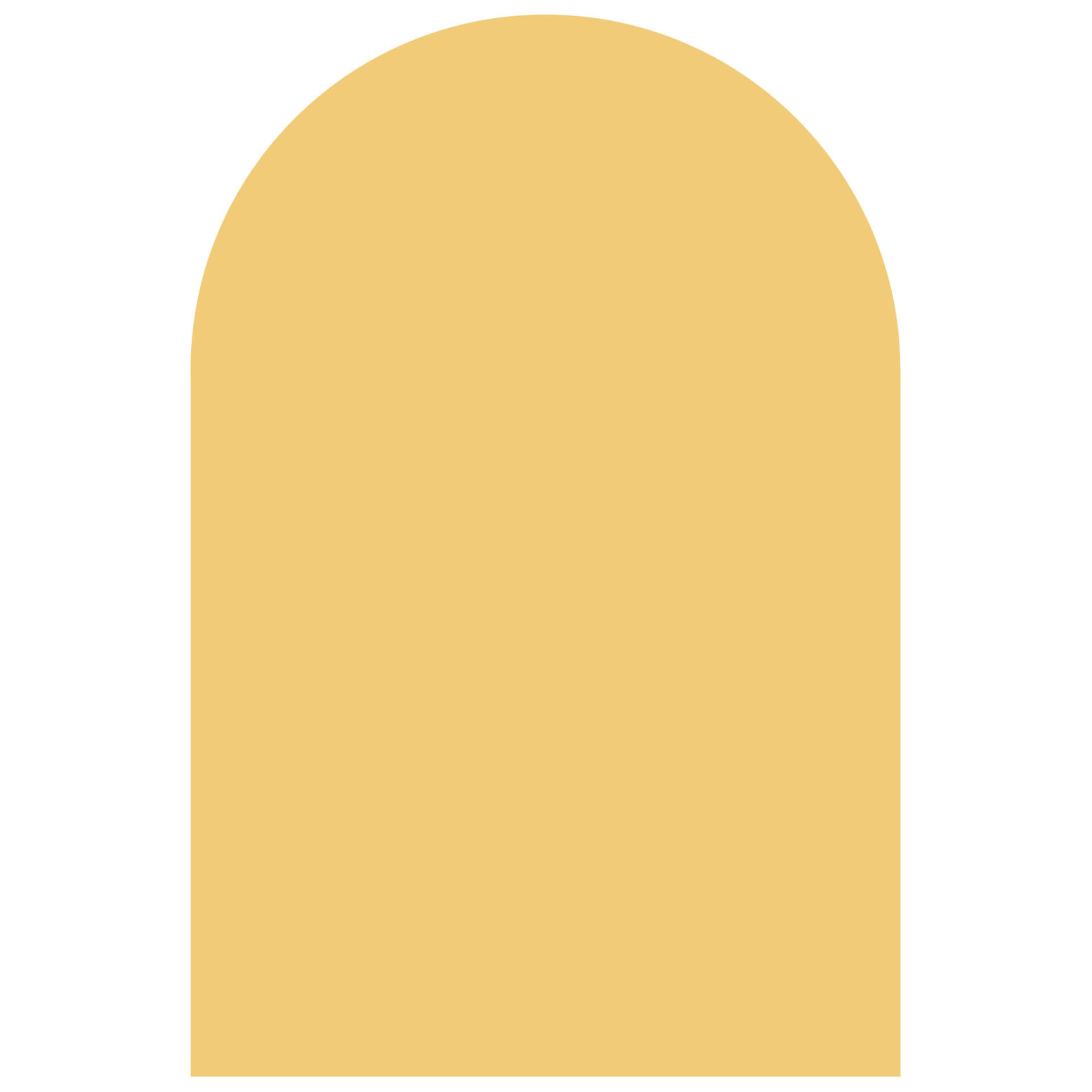 Wandtattoo Rundbogen breit - Senfgelb | wall-art.de