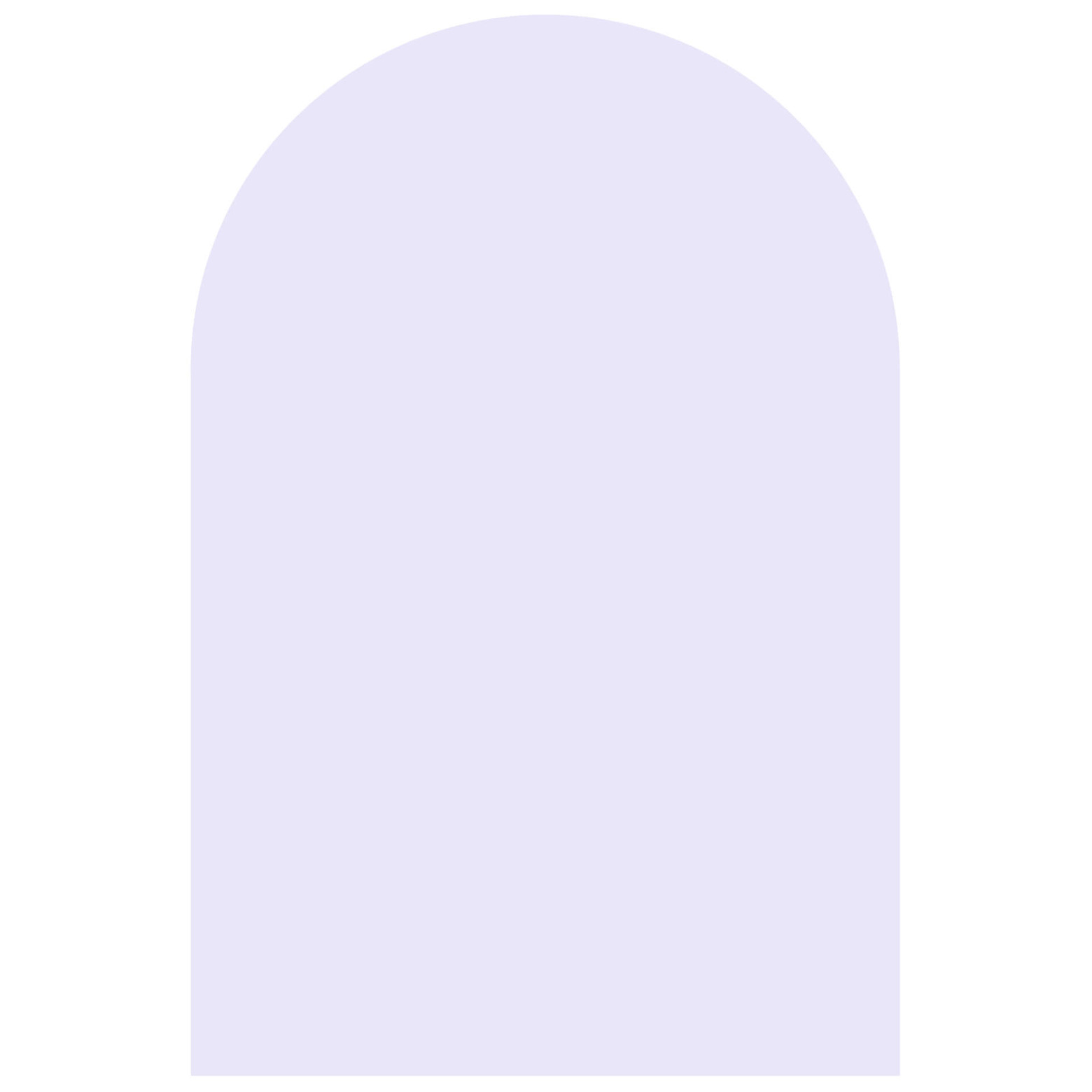 Wandtattoo Rundbogen breit - Pastell-Flieder | wall-art.de