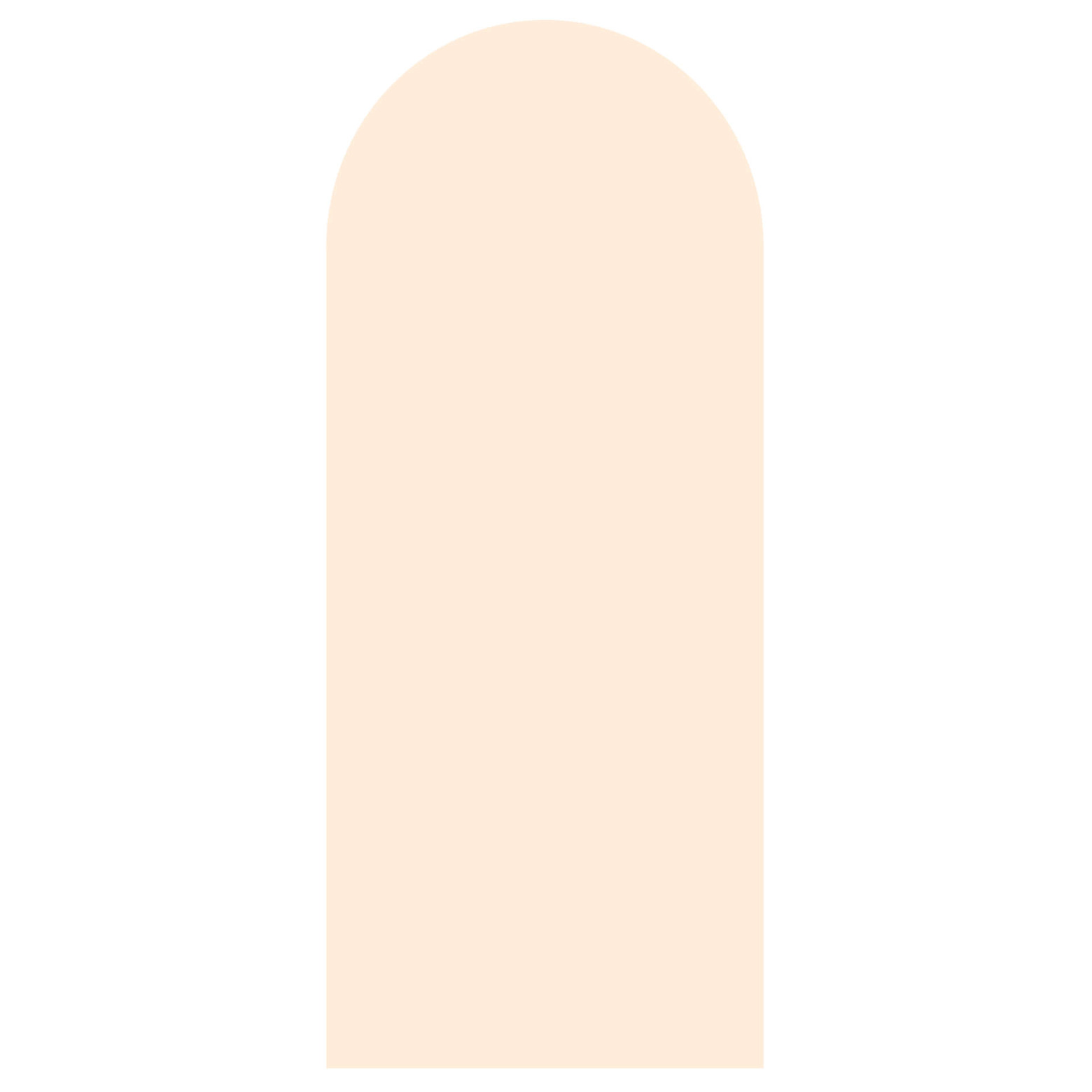 Wall Sticker Rundbue smal - sand | wall-art.dk