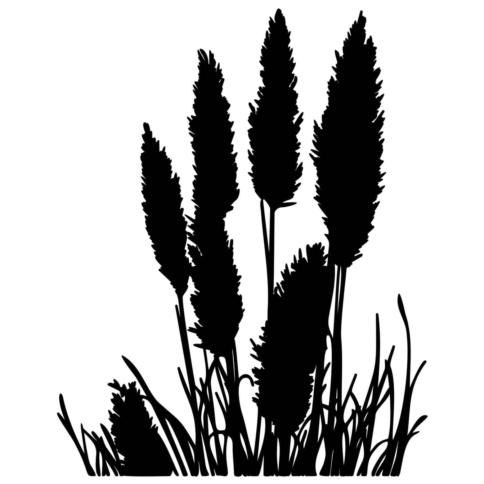 Muursticker Riet | wall-art.nl