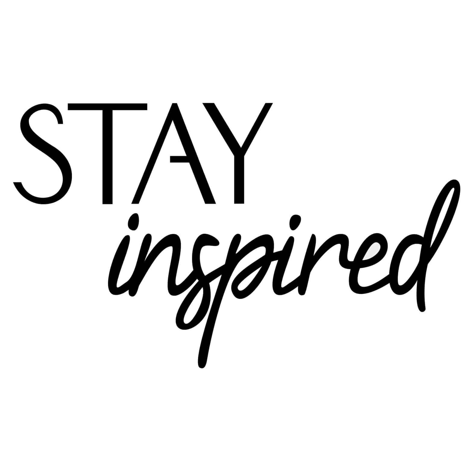 Adesivo murale Stay Inspired | wall-art.it