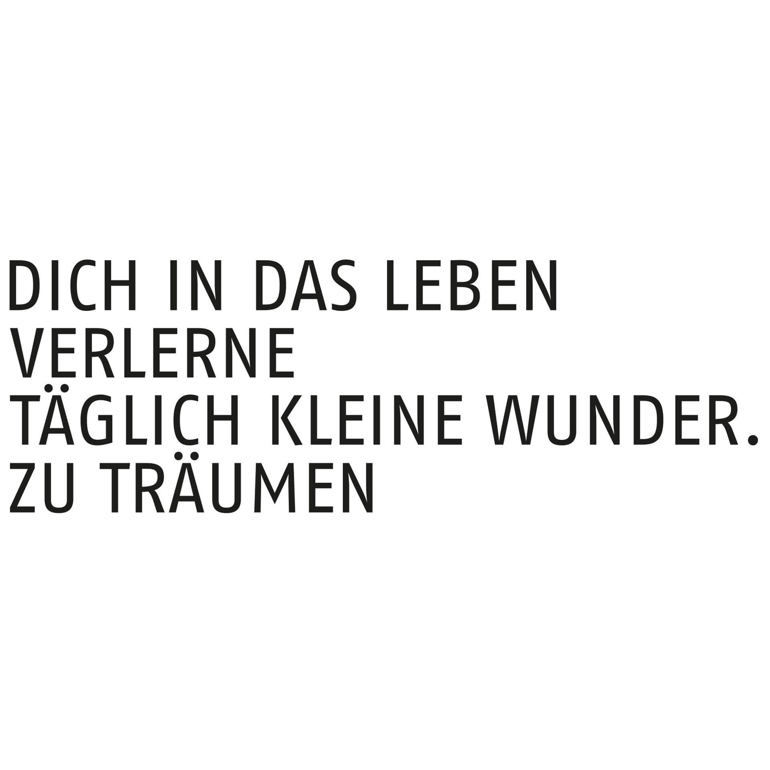 Wandtattoo Verliebe dich in das Leben - 2-farbig | wall-art.de