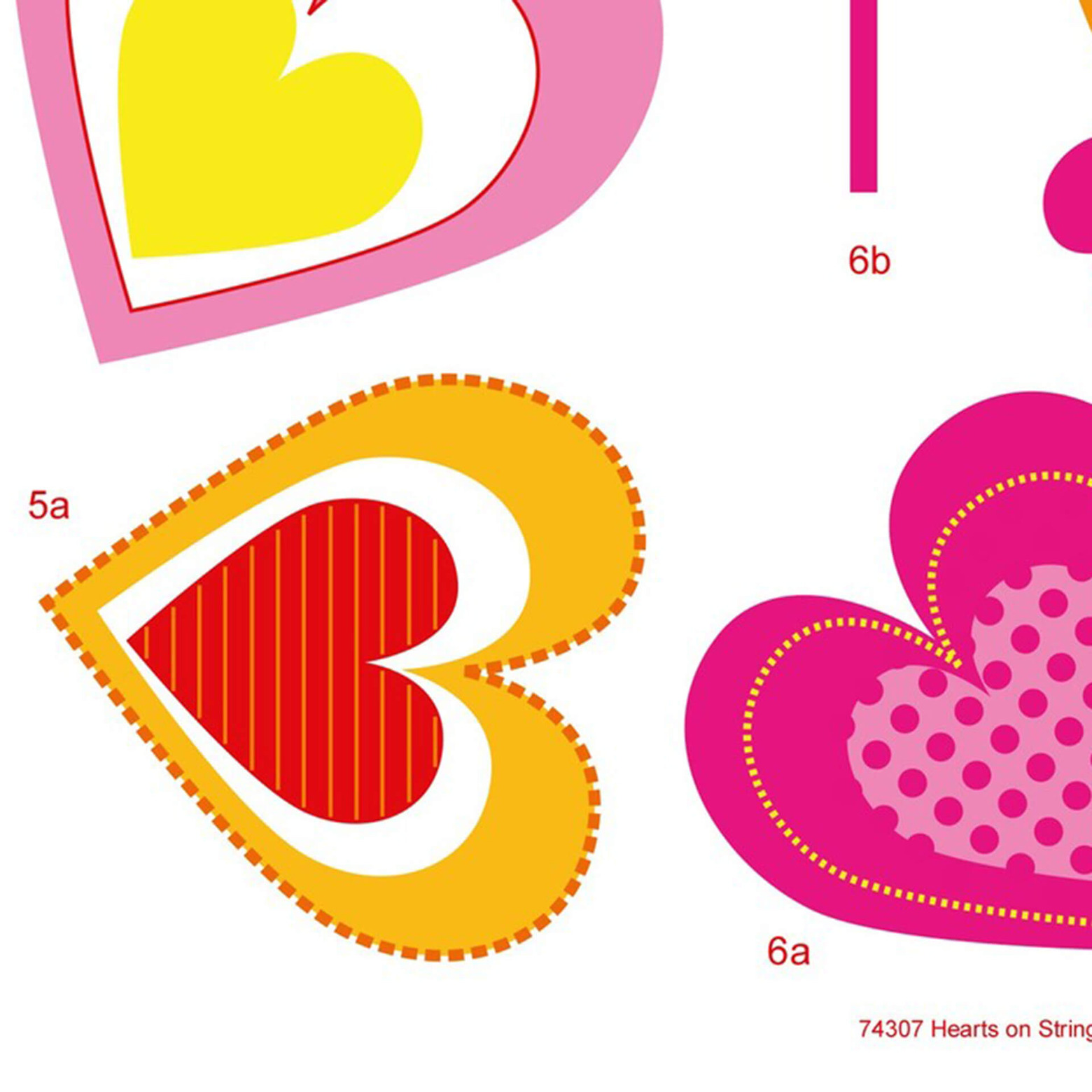 Sticker - Cuori 70x50 cm | wall-art.it