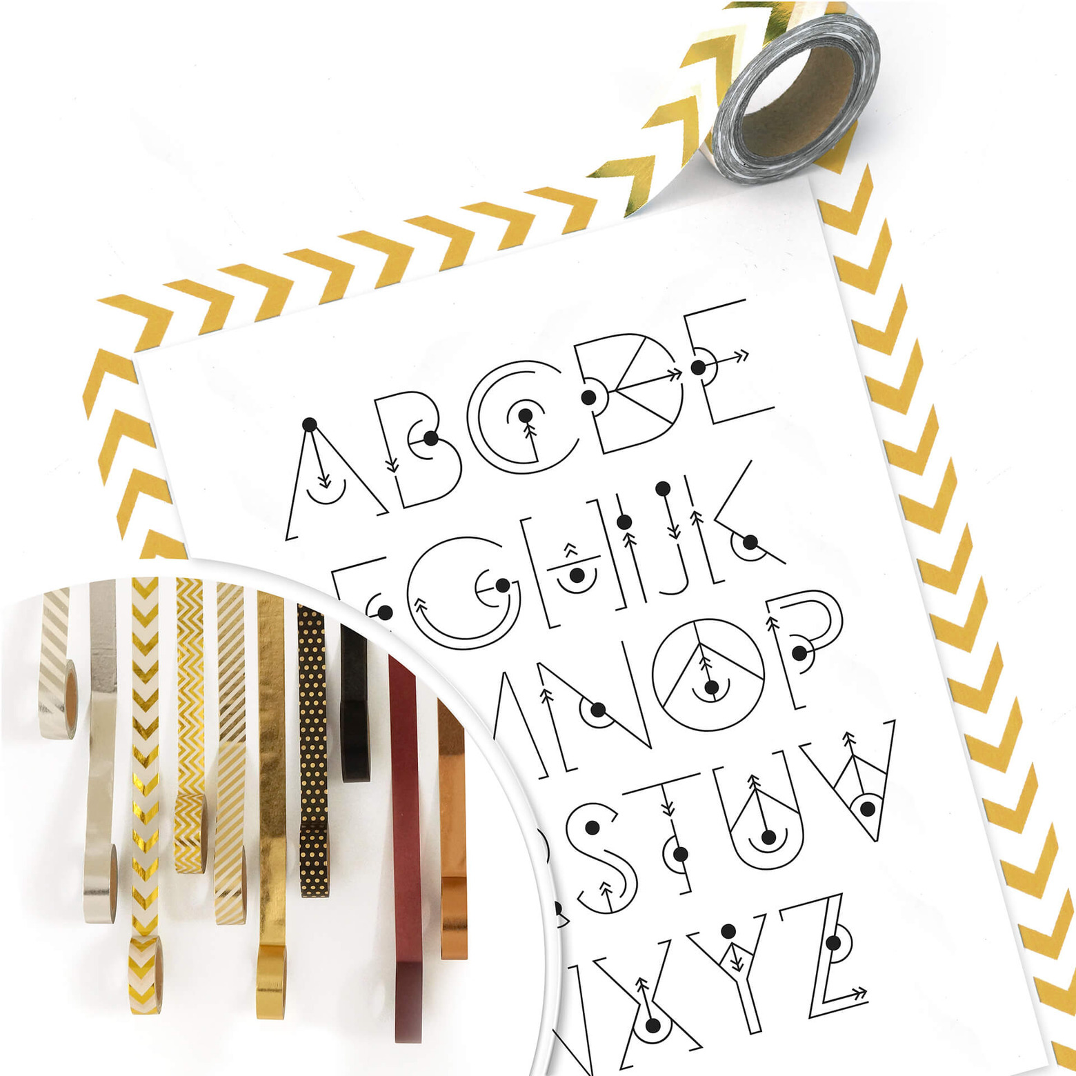 Poster Alphabet Gravity | wall-art.de