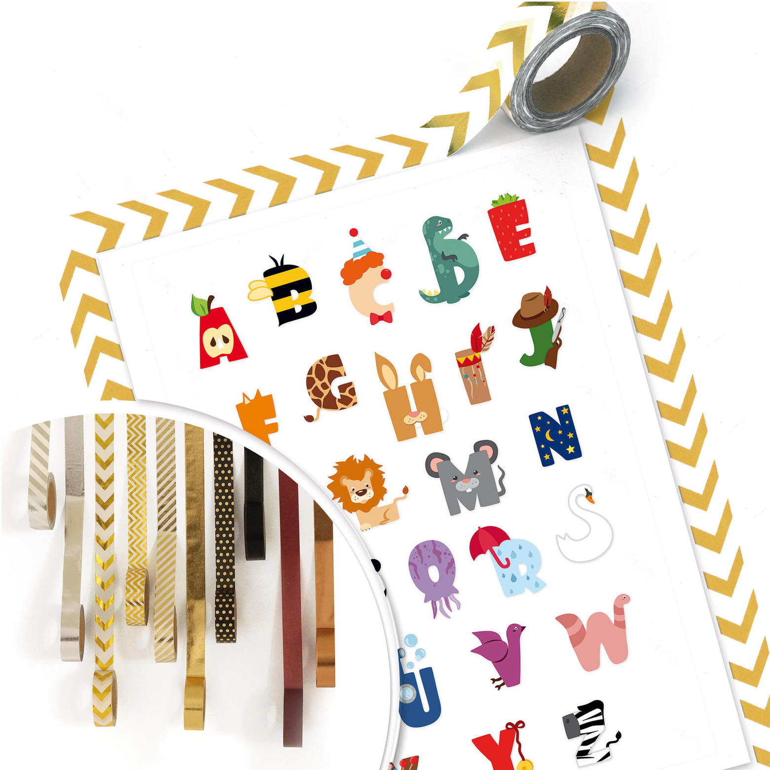 Poster Kinder Alphabet | wall-art.de