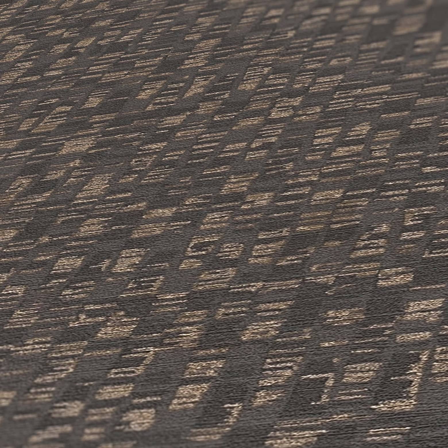 tapet sort guld - vintage design non-woven tapet - mønstre tapet | wall ...