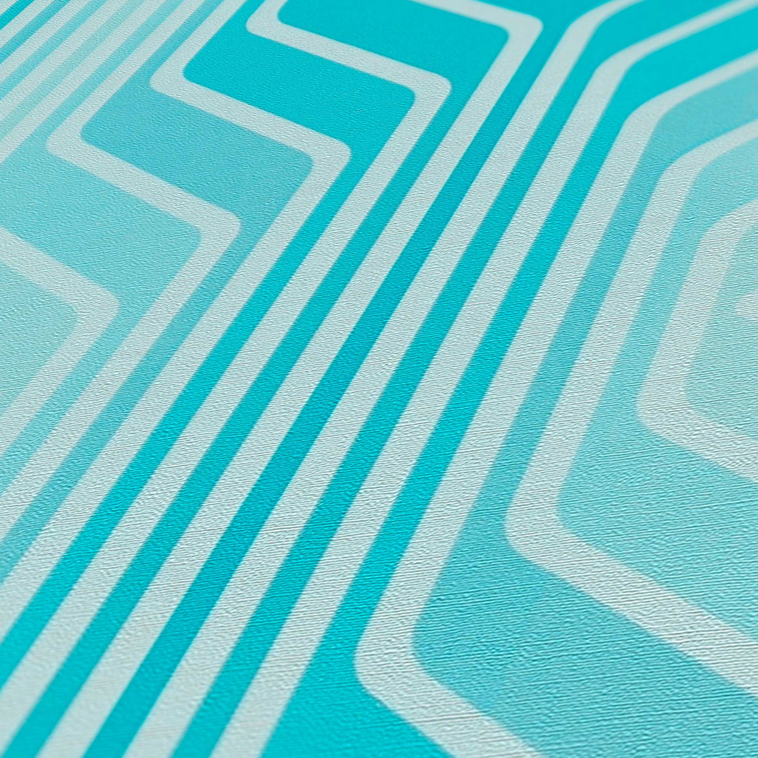Retro behang blauw turquoise - vintage abstract vliesbehang - structuur ...