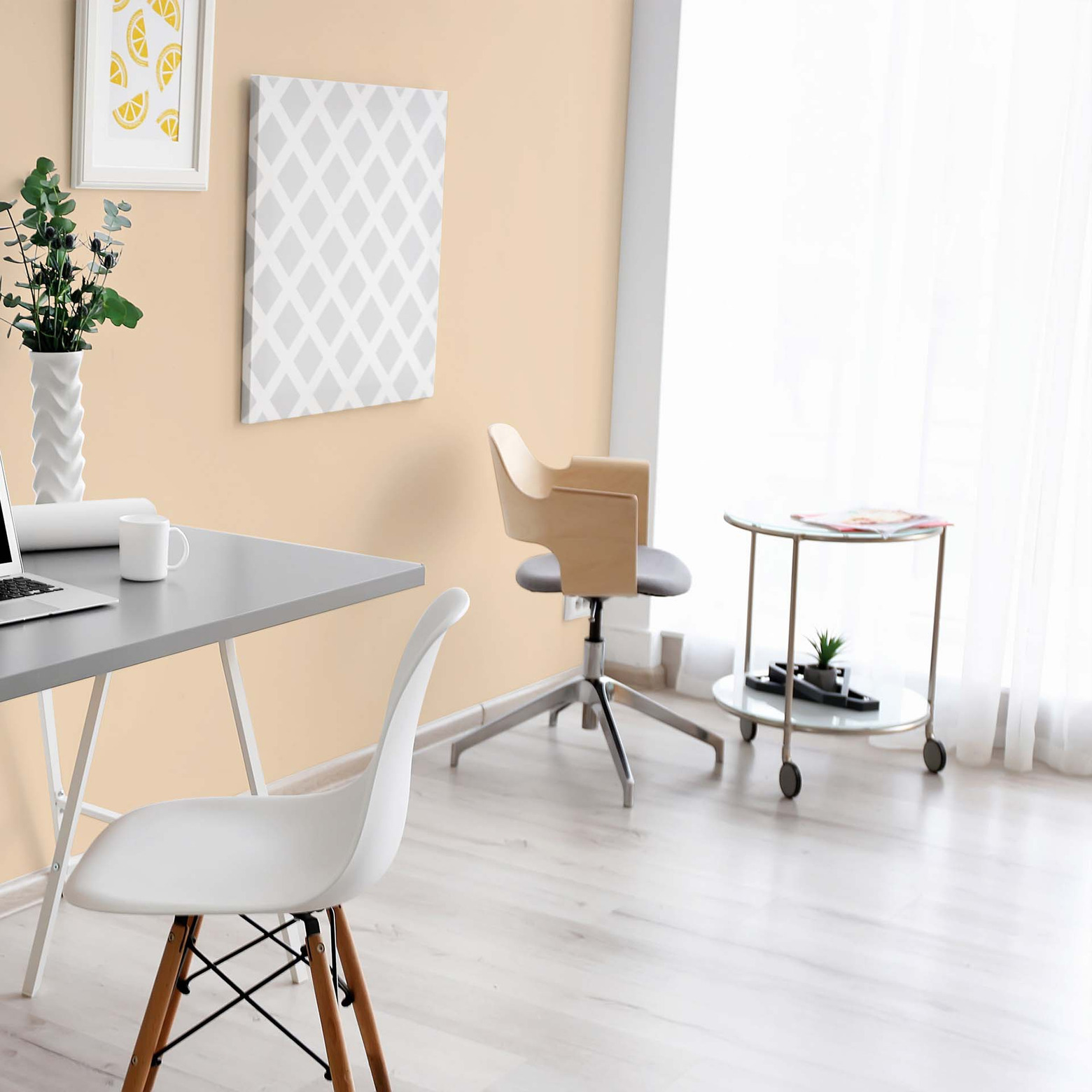 Muurverf beige zijdemat - THE COLOR KITCHEN Muscat Wine | wall-art.nl