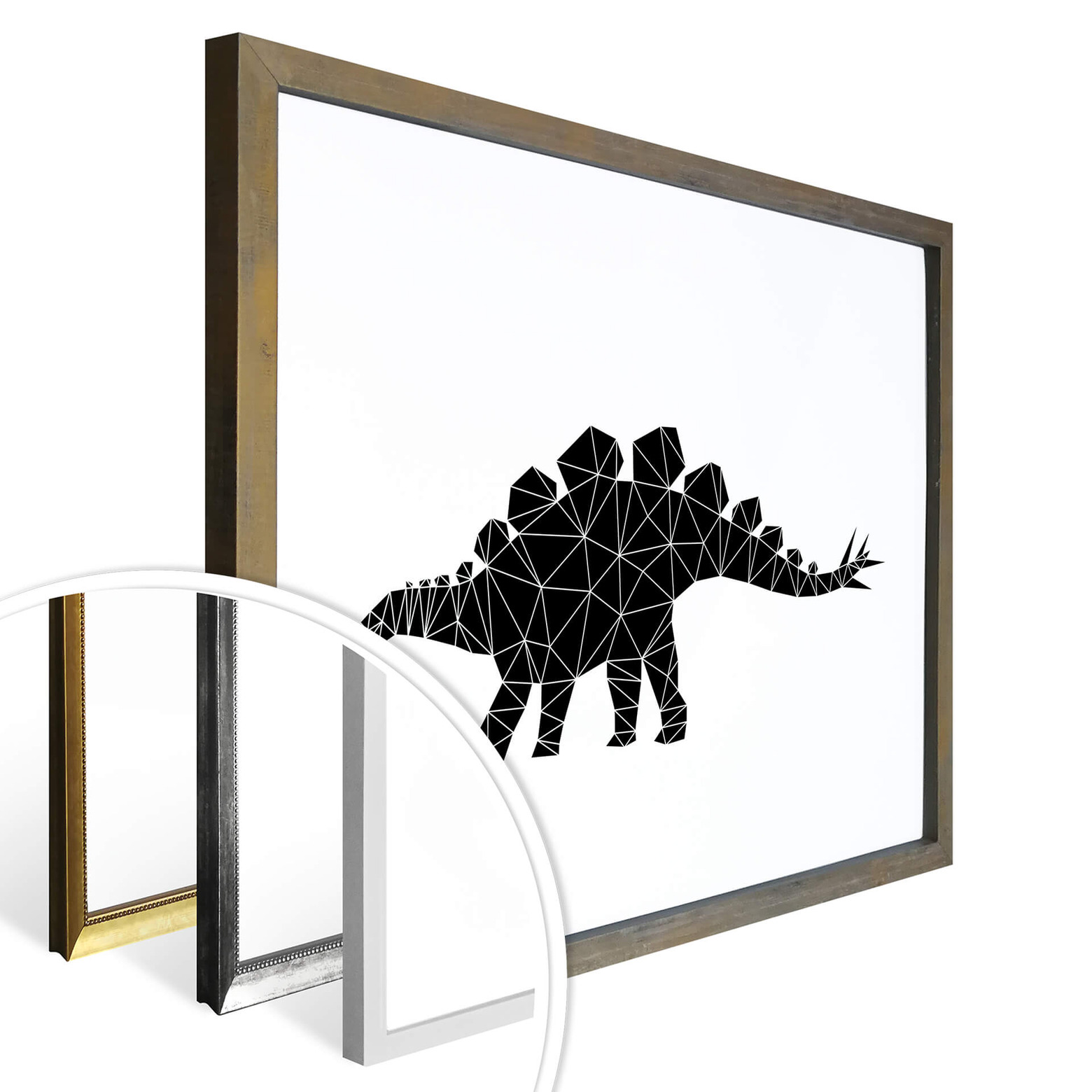Poster Nouveauprints - Geometric Dinosaur Stegosau | wall-art.de