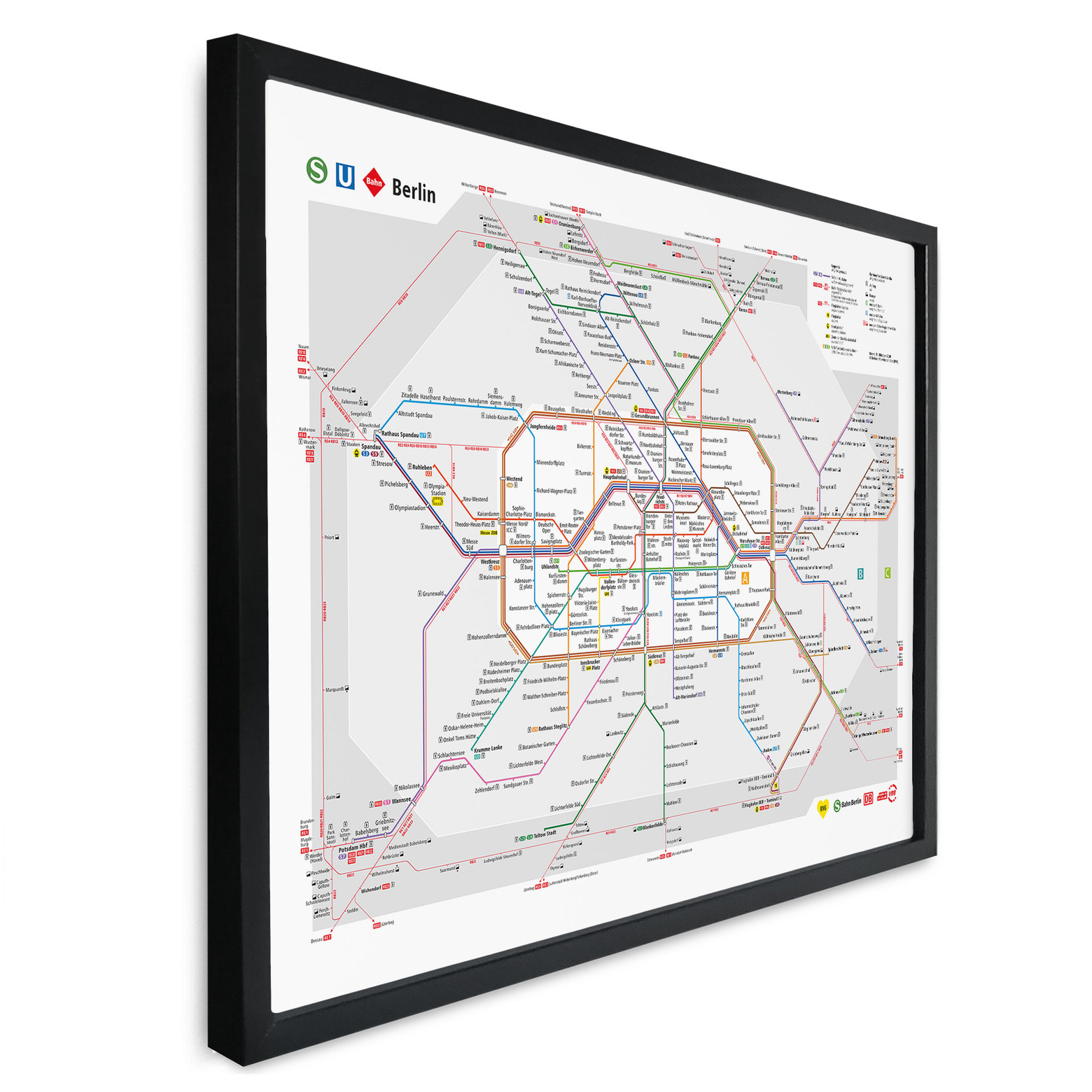 Poster BVG Berlin - Netzplan Berlin | wall-art.de
