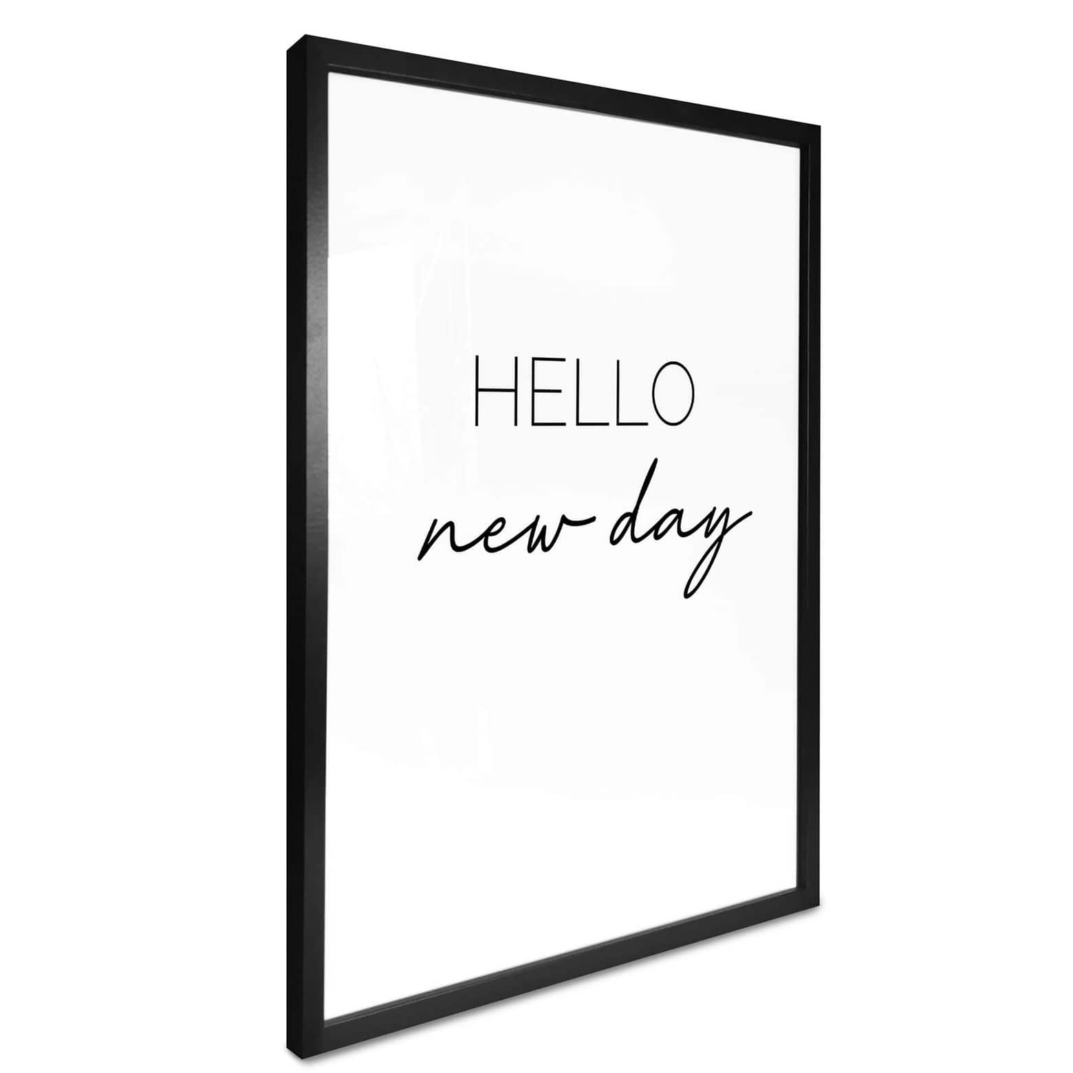Plakat - Hello new day | wall-art.dk