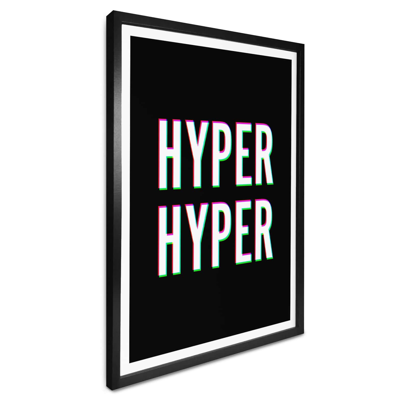 Poster Hyper Hyper - Glitch Effect | wall-art.it