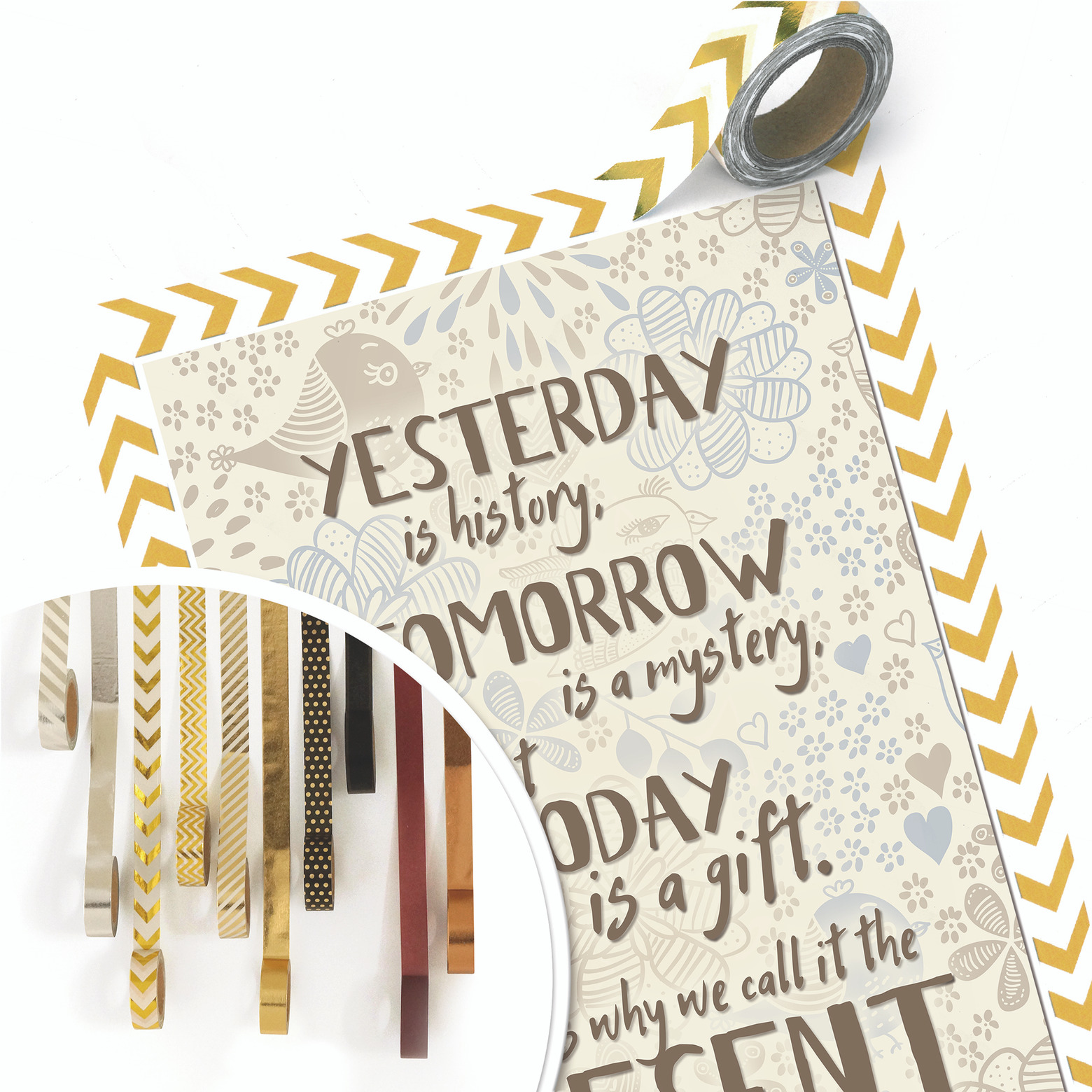 Poster Yesterday is history | wall-art.com