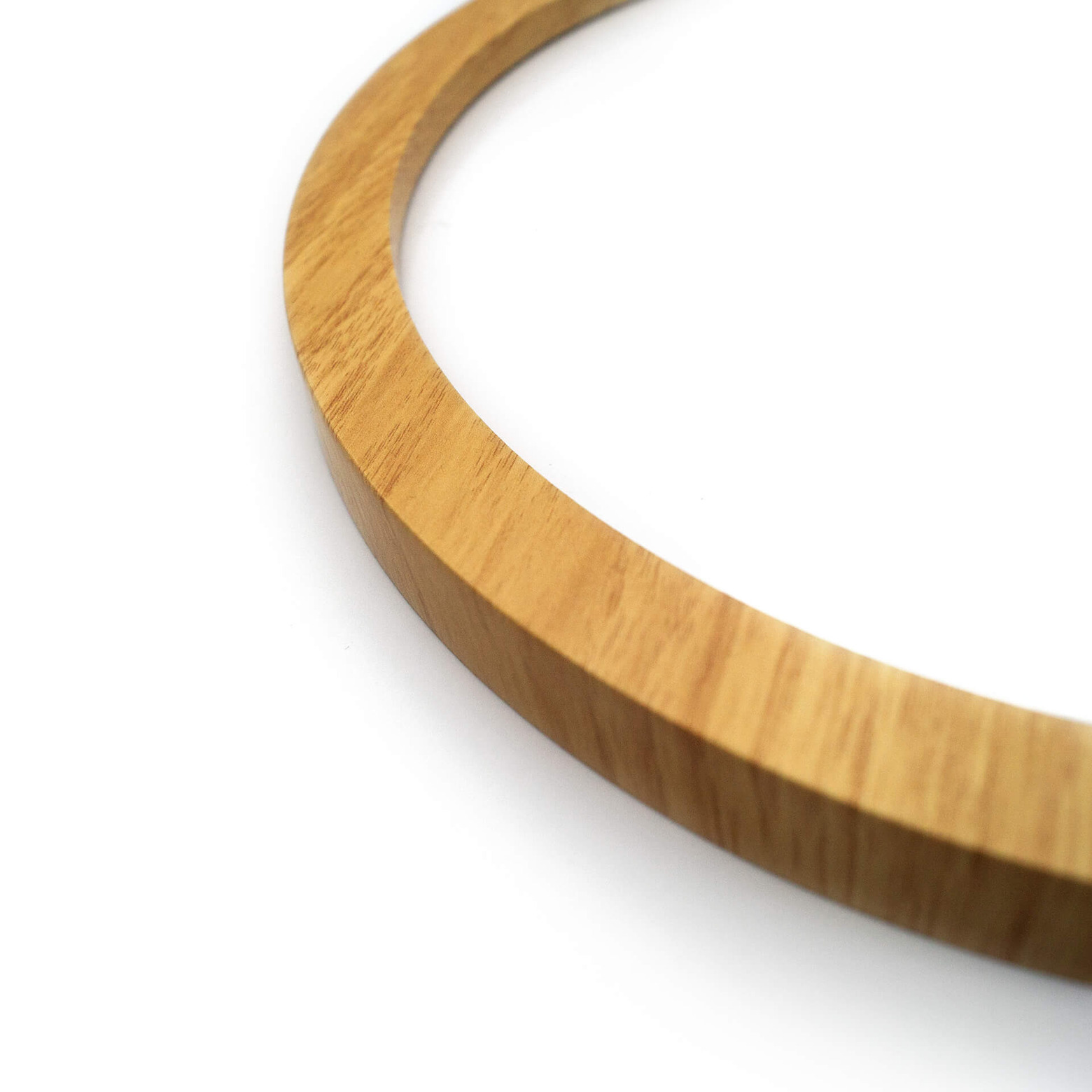 Billedramme træoptik natur - rund | wall-art.dk