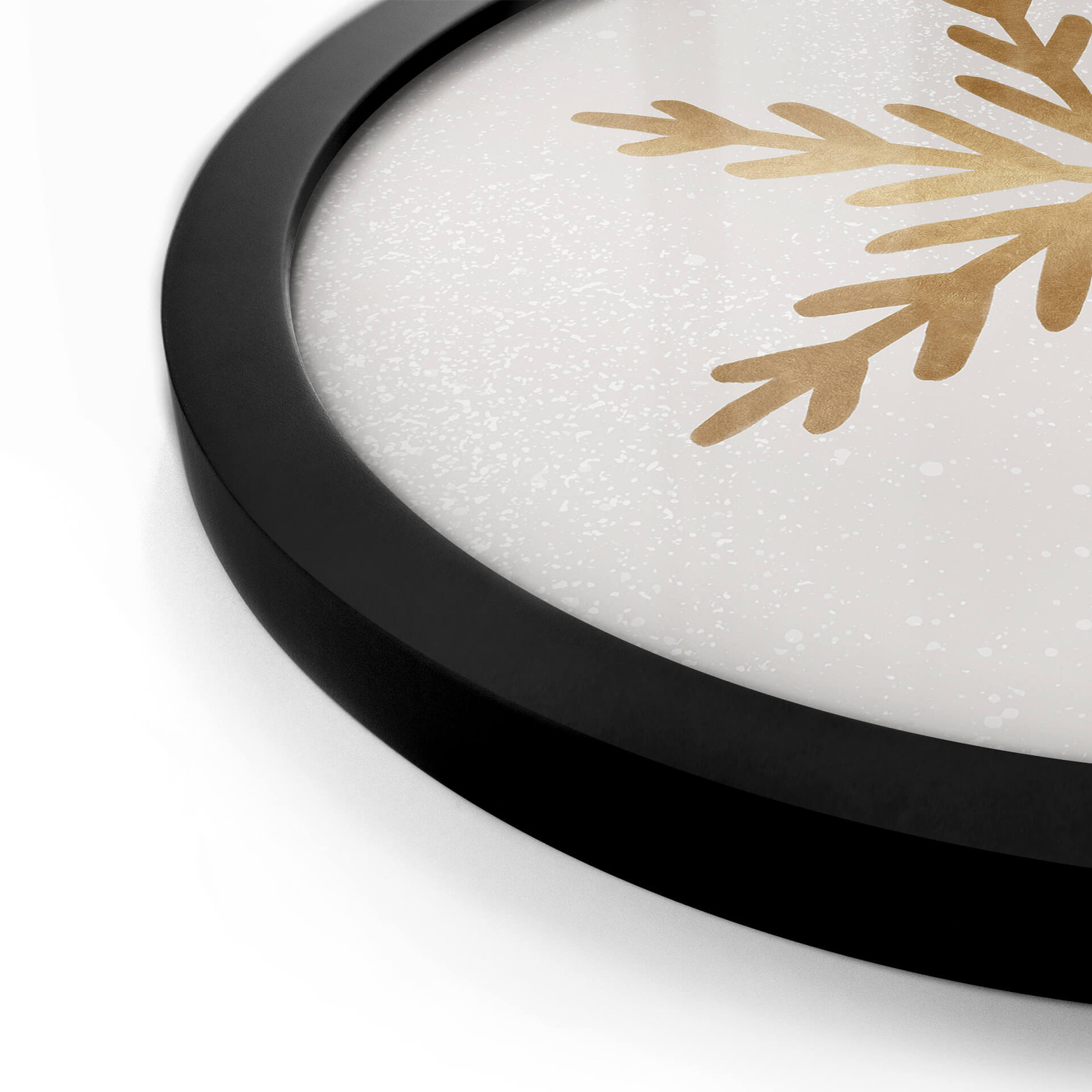 Poster Flocon de neige doré - Orara Studio | wall-art.fr