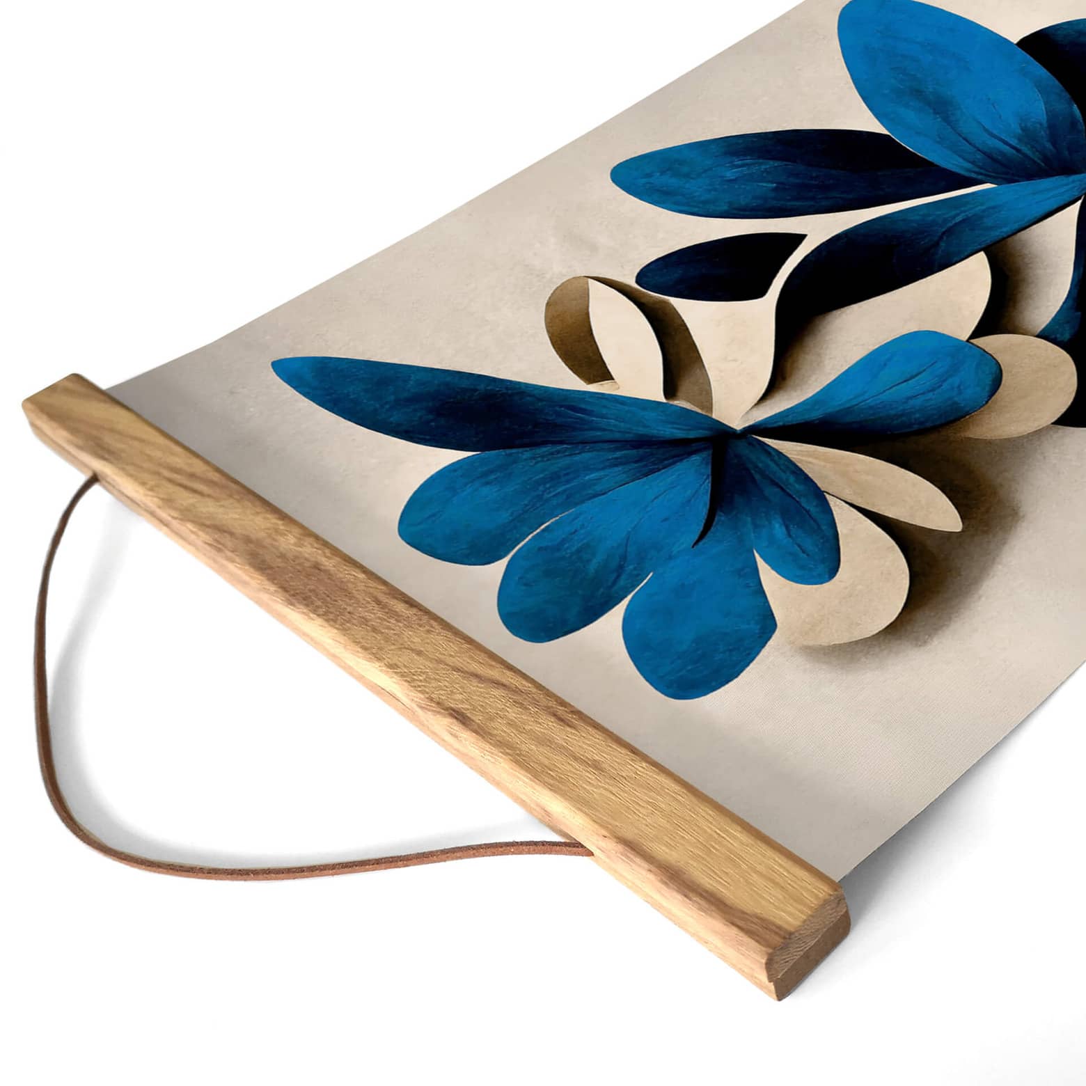 Textile poster Treechild - Blue Lotus | wall-art.com