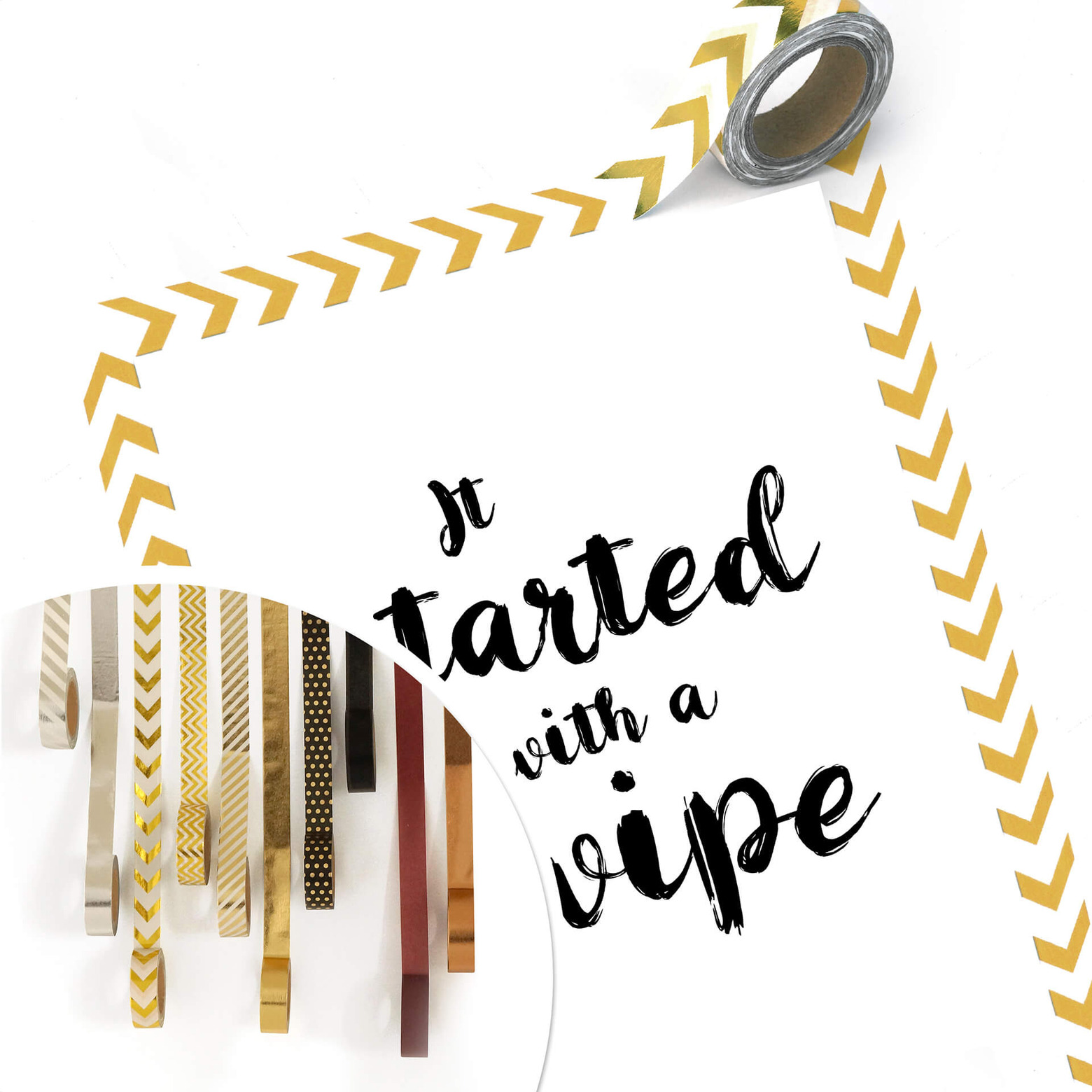 Poster It started with a swipe | wall-art.de