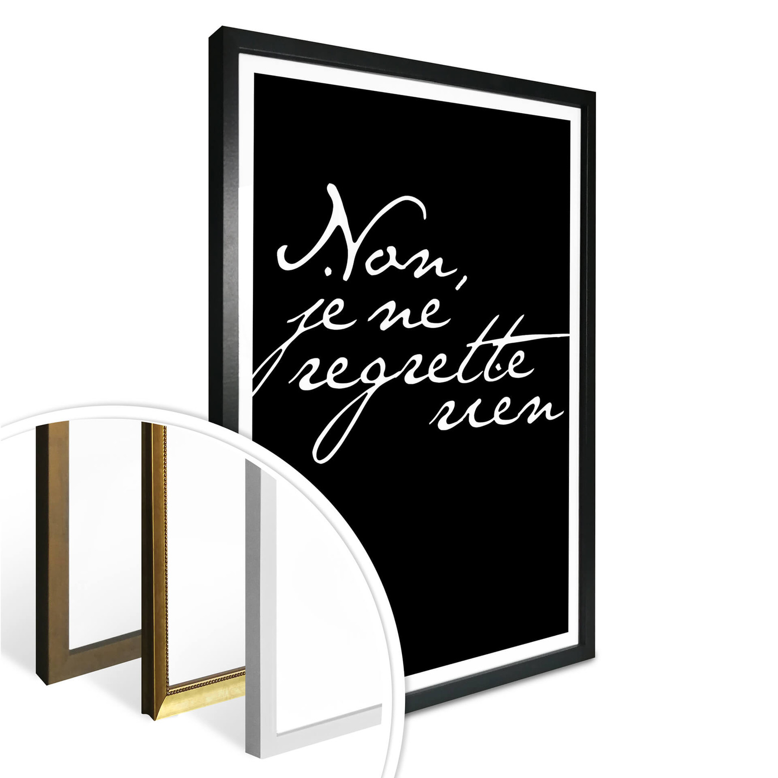 Poster Non je ne regrette rien | wall-art.de