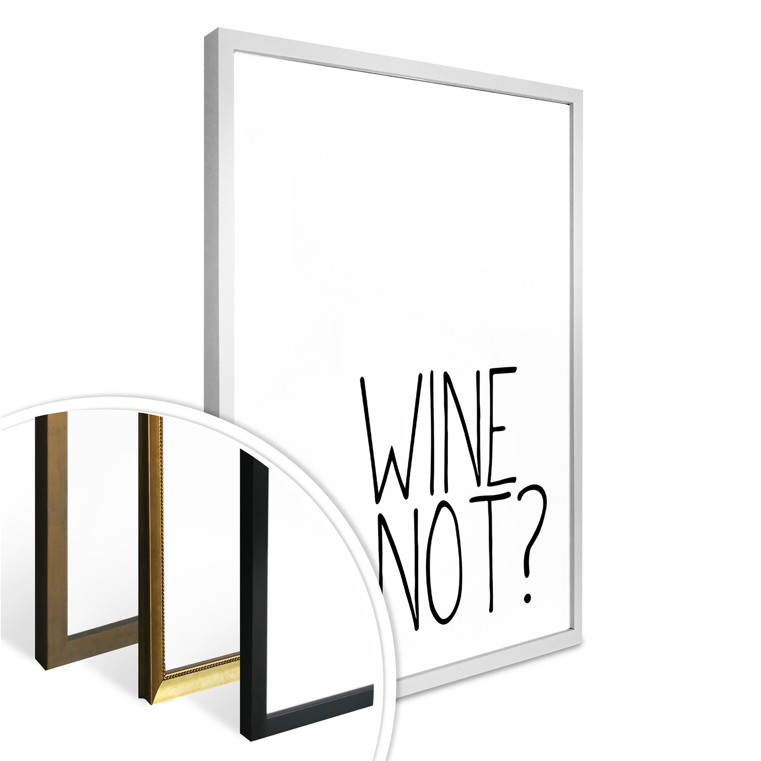 Poster Wine Not | wall-art.nl