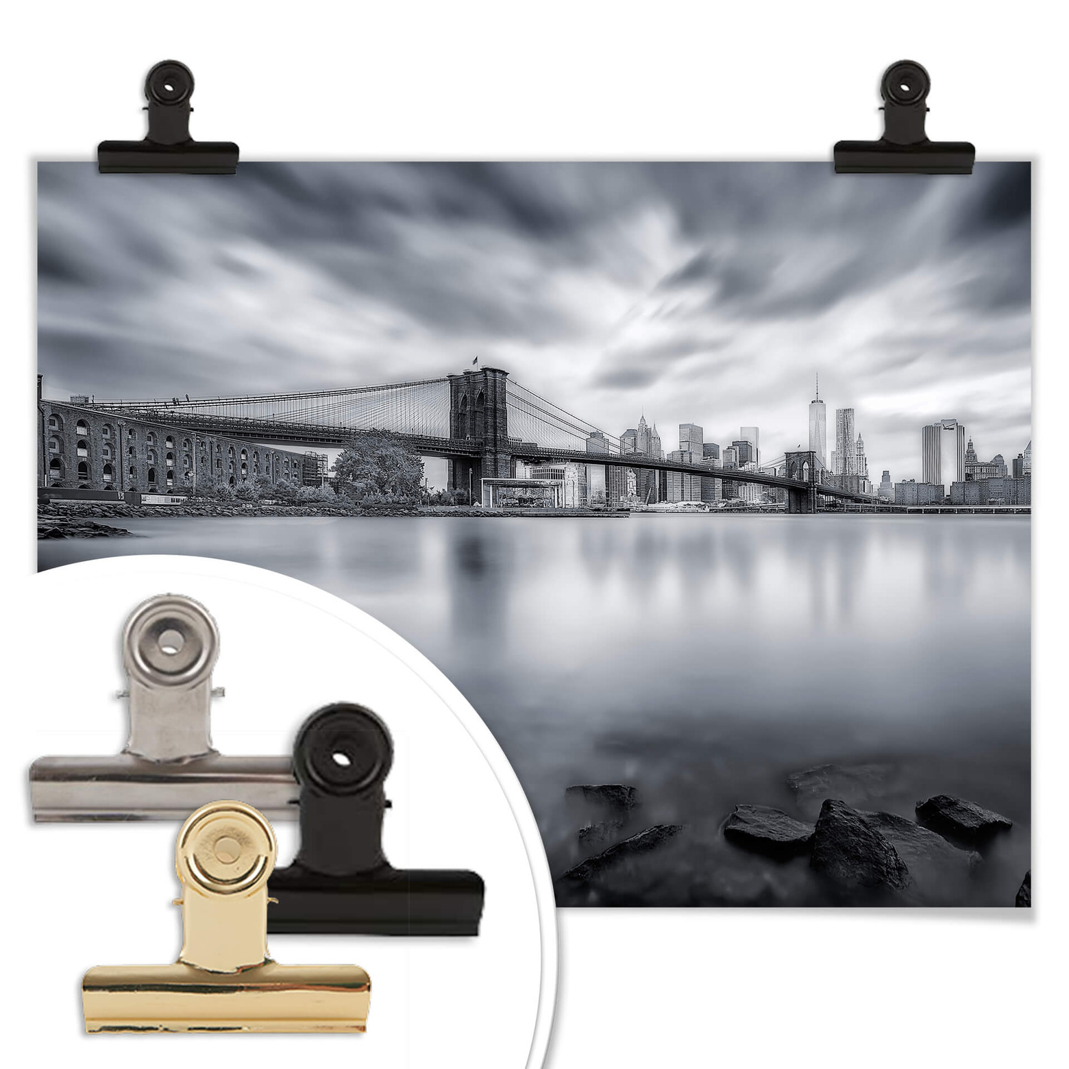 Poster Javier - Brooklyn Bridge | wall-art.de