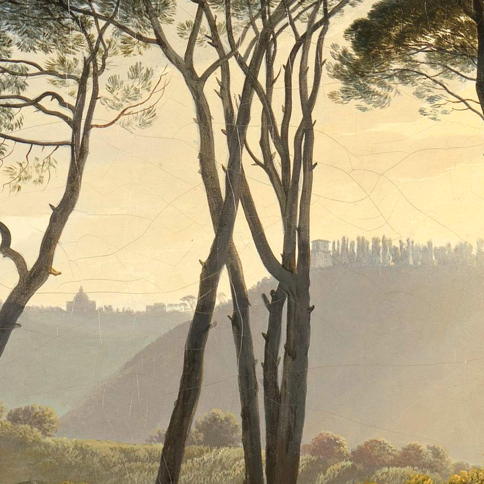 Fototapete Voogd - Italienische Landschaft mit Schirmkiefern | wall-art.de