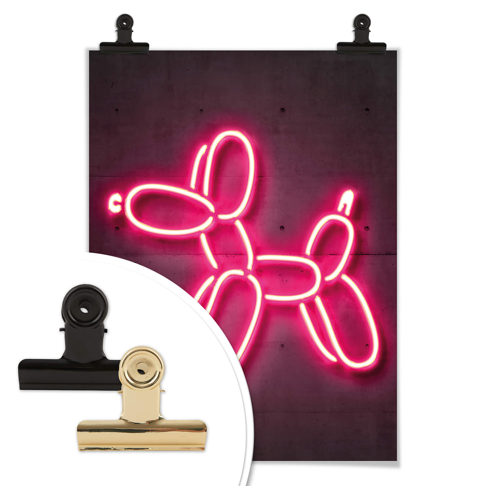 Poster Mielu - Balloon dog | wall-art.de
