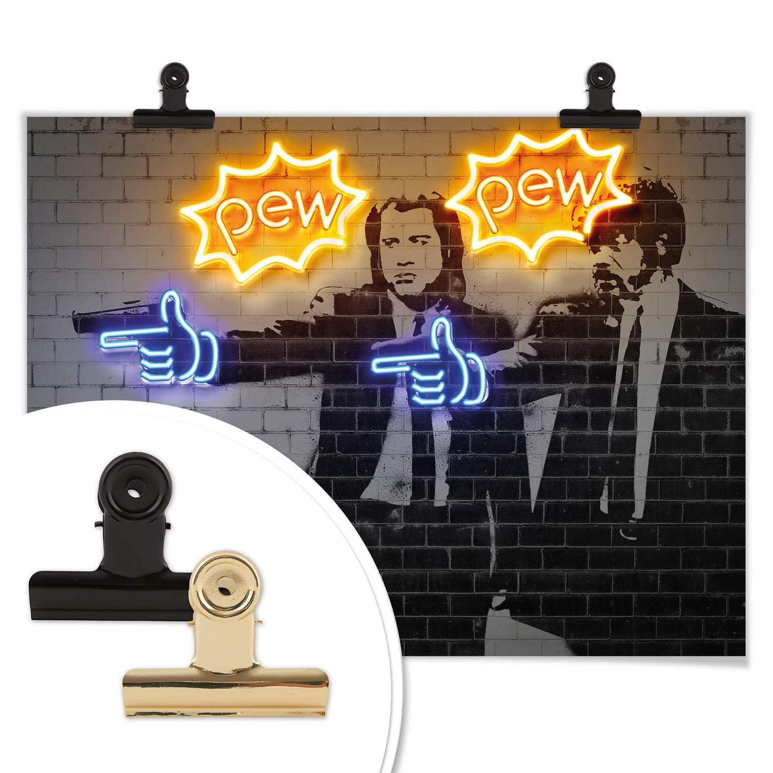 Poster Mielu - Pew Pew | wall-art.de