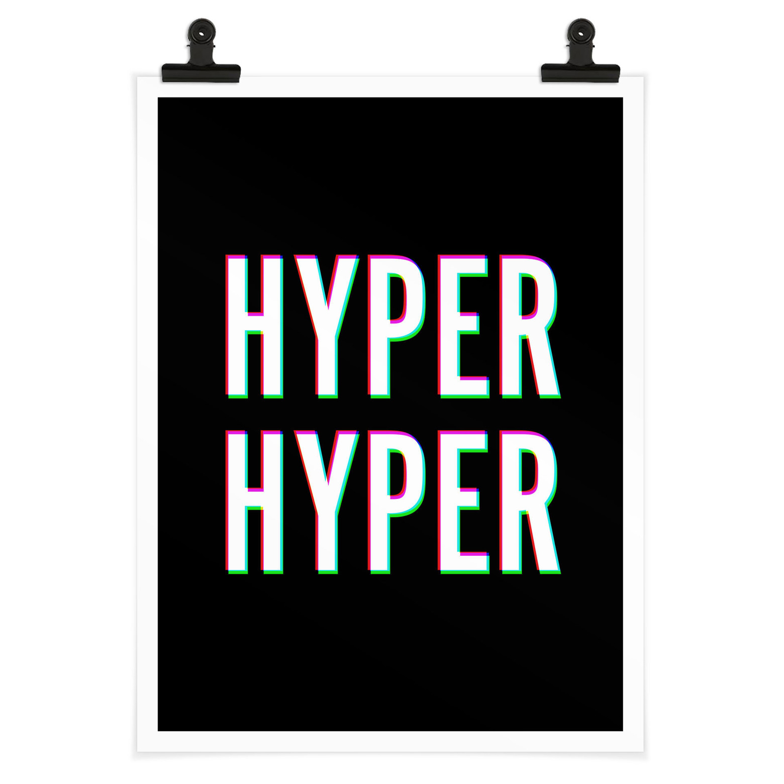 Poster Hyper Hyper - Glitch Effekt | wall-art.de