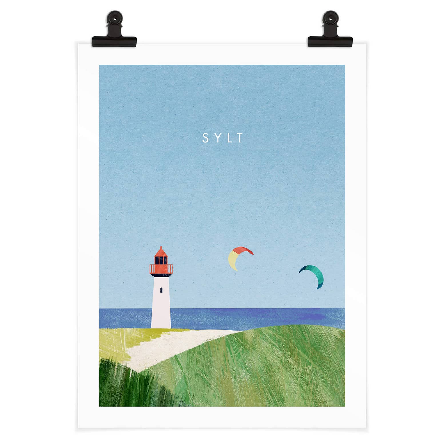 Poster Rivers - Sylt mit Leuchtturm | wall-art.de