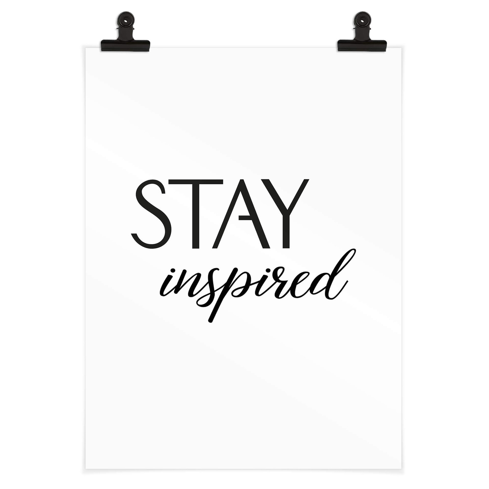 Poster Stay inspired | wall-art.fr
